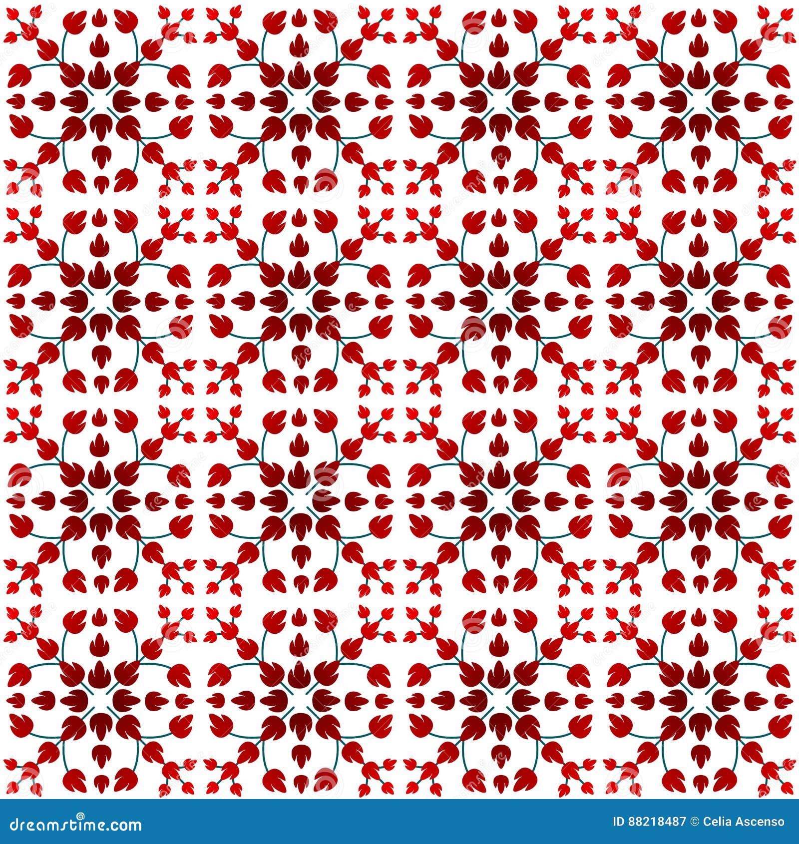 Leaves Tile Pattern Seamless Background Stock Illustration ...