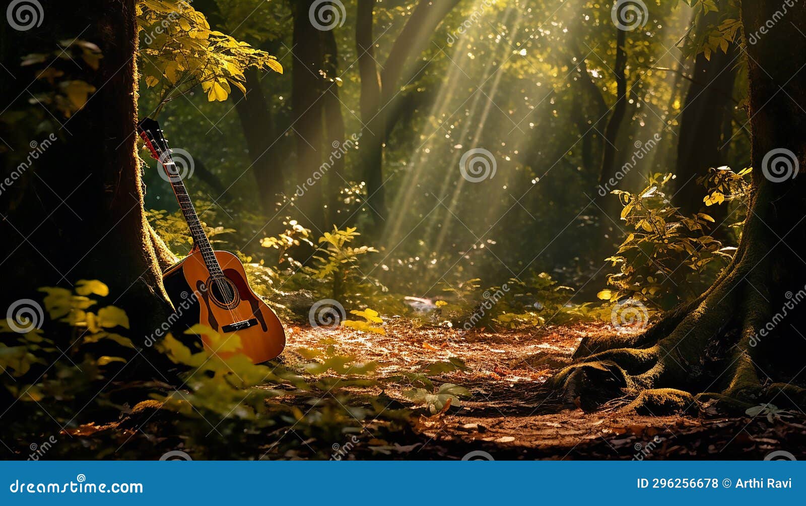 The Leaves of Trees and Branches Form Musical Notes Stock Illustration ...