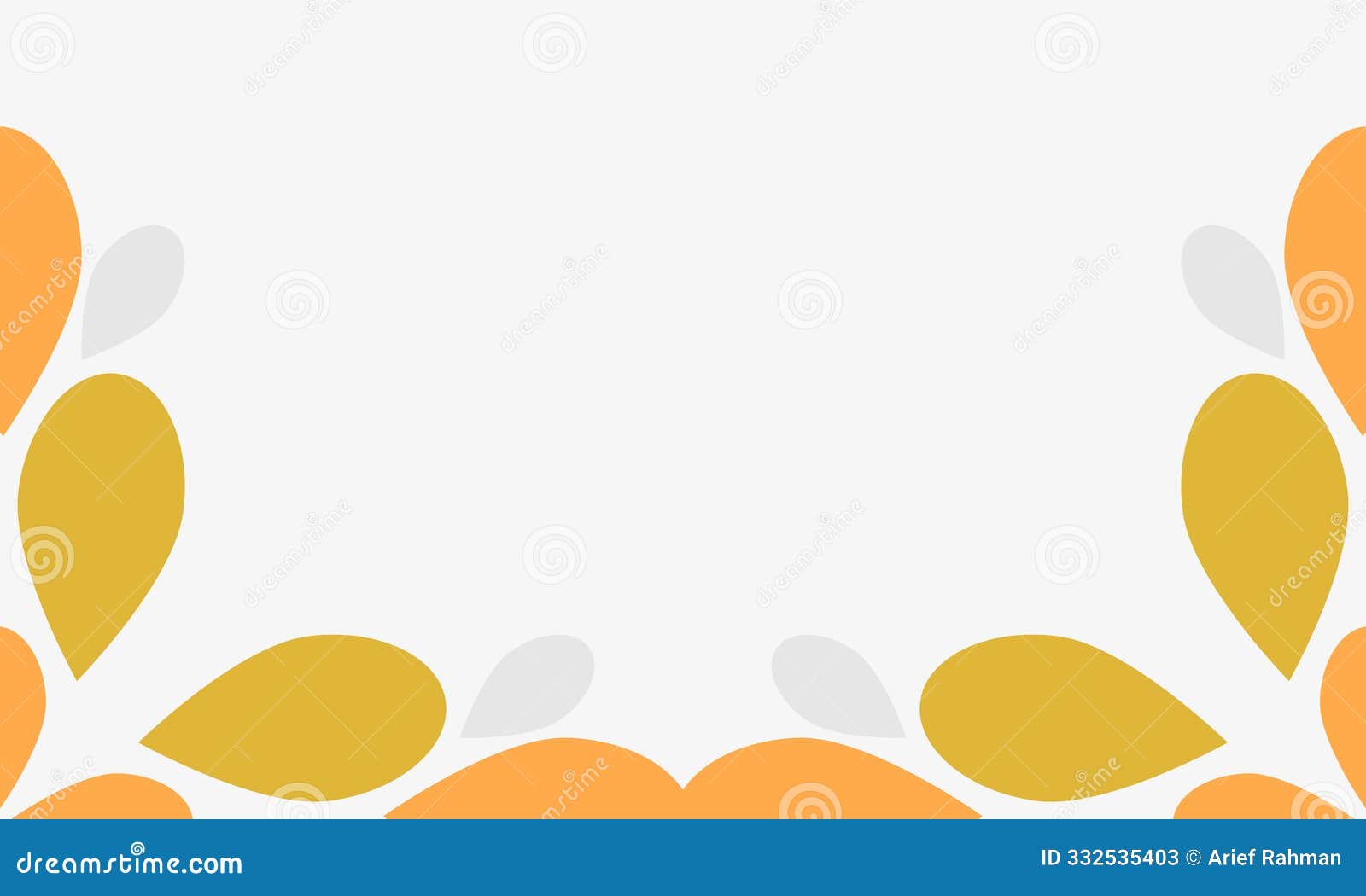 Leaves on a White Background with Space for Text. Vector Illustration ...