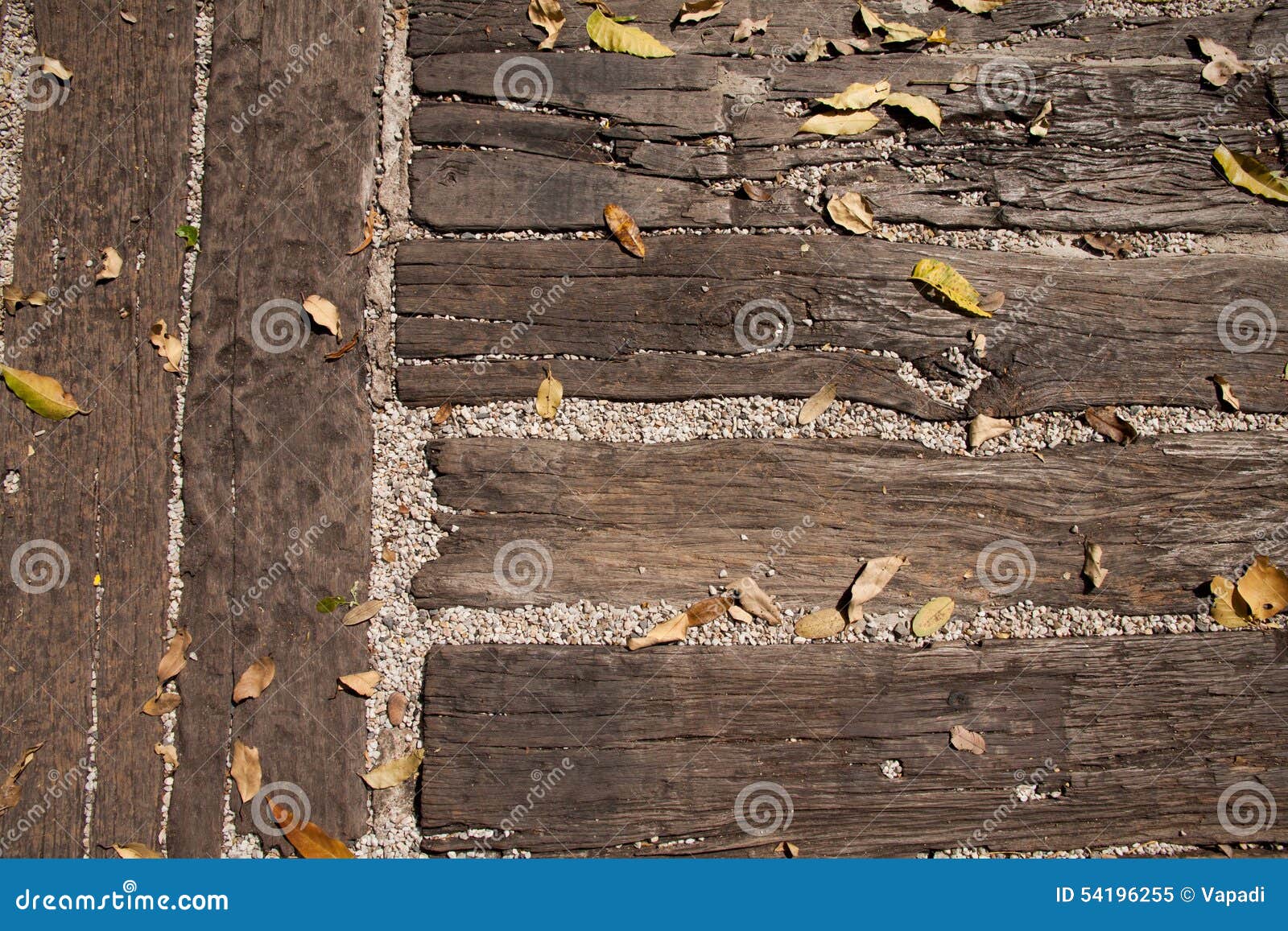 Leaves on wood ground stock image. Image of natural, pebble - 54196255