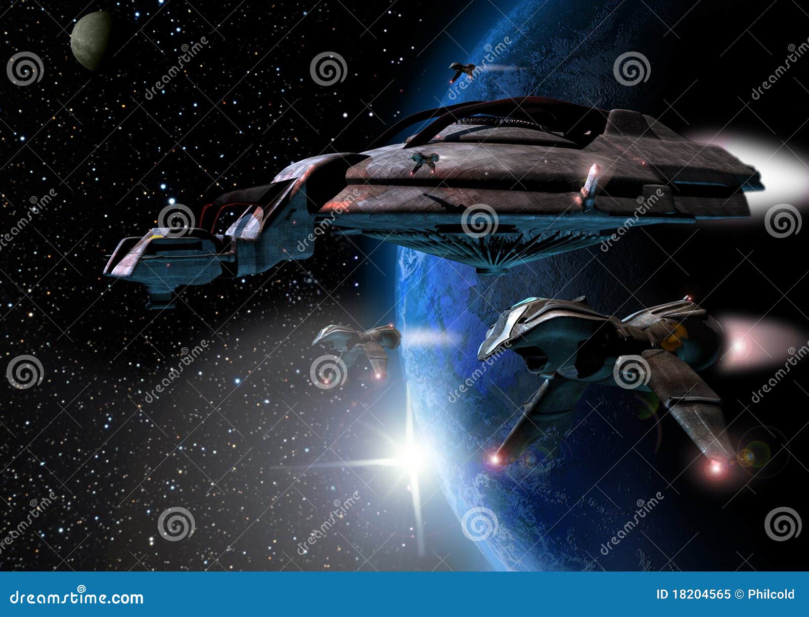 Leaving Earth stock illustration. Illustration of escape - 18204565