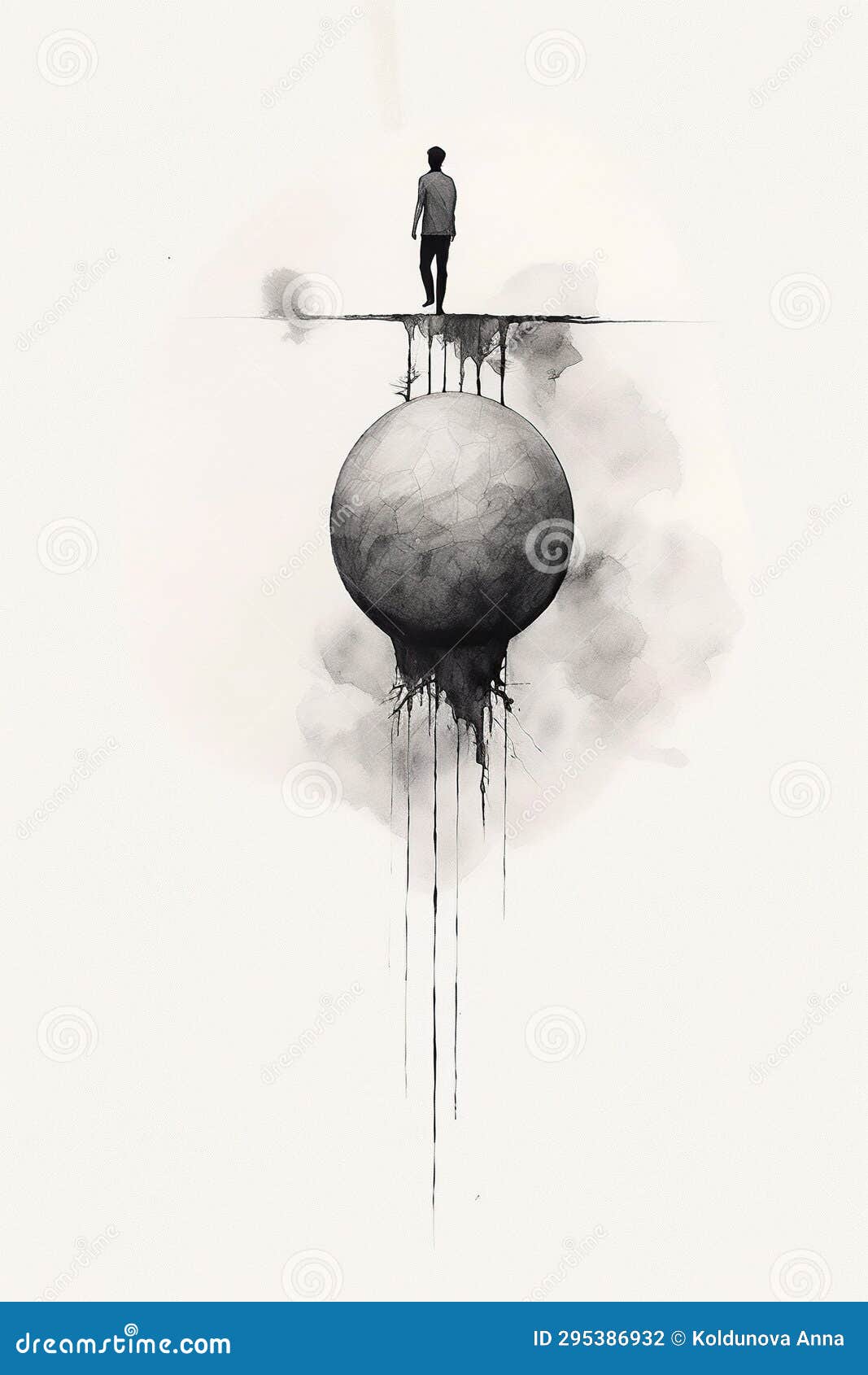 Leaving the Earth beside Being Alone from World Stock Photo - Image of ...