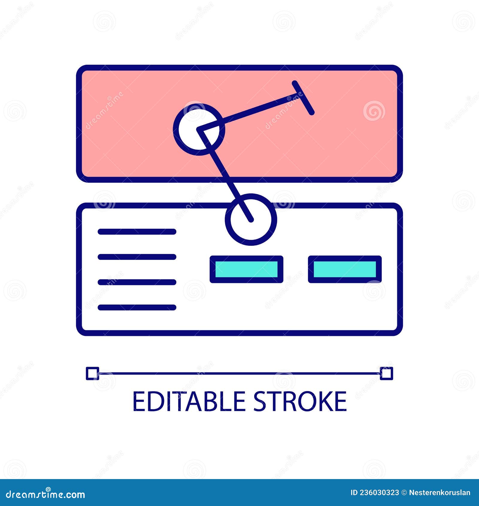 Visual Pollution Blue Concept Icon Cartoon Vector | CartoonDealer.com ...