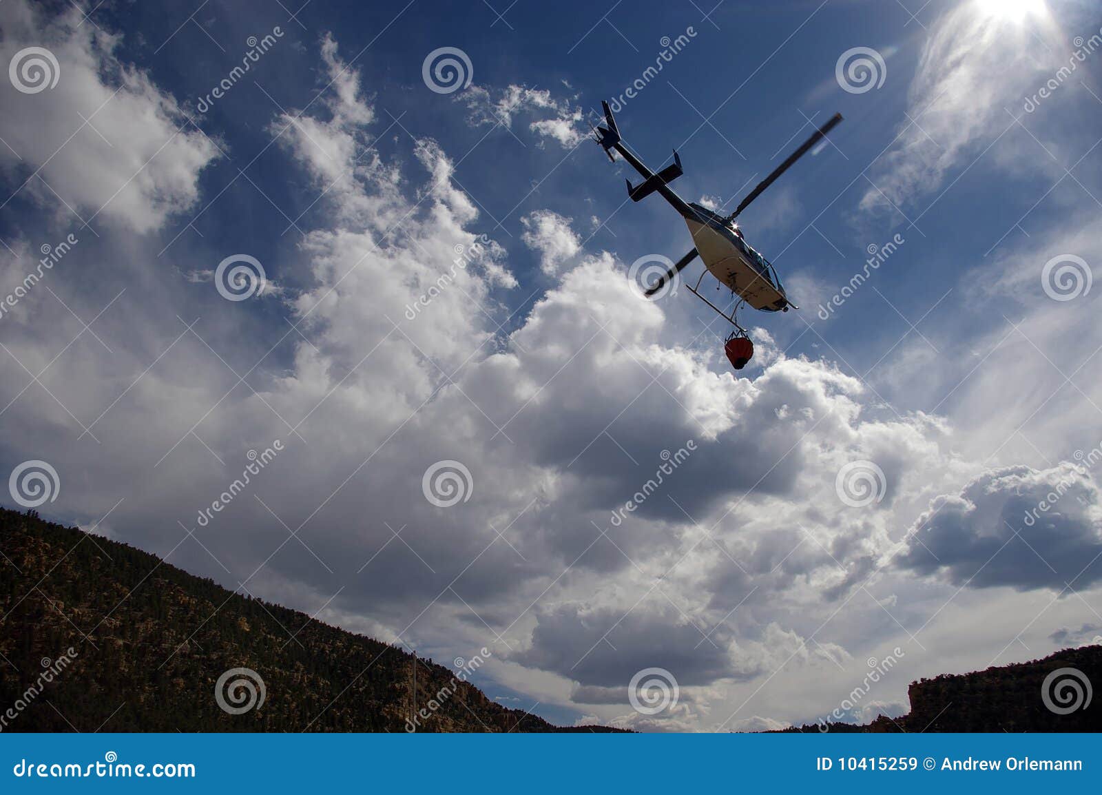 Leaving the Helibase stock image. Image of helicopter - 10415259