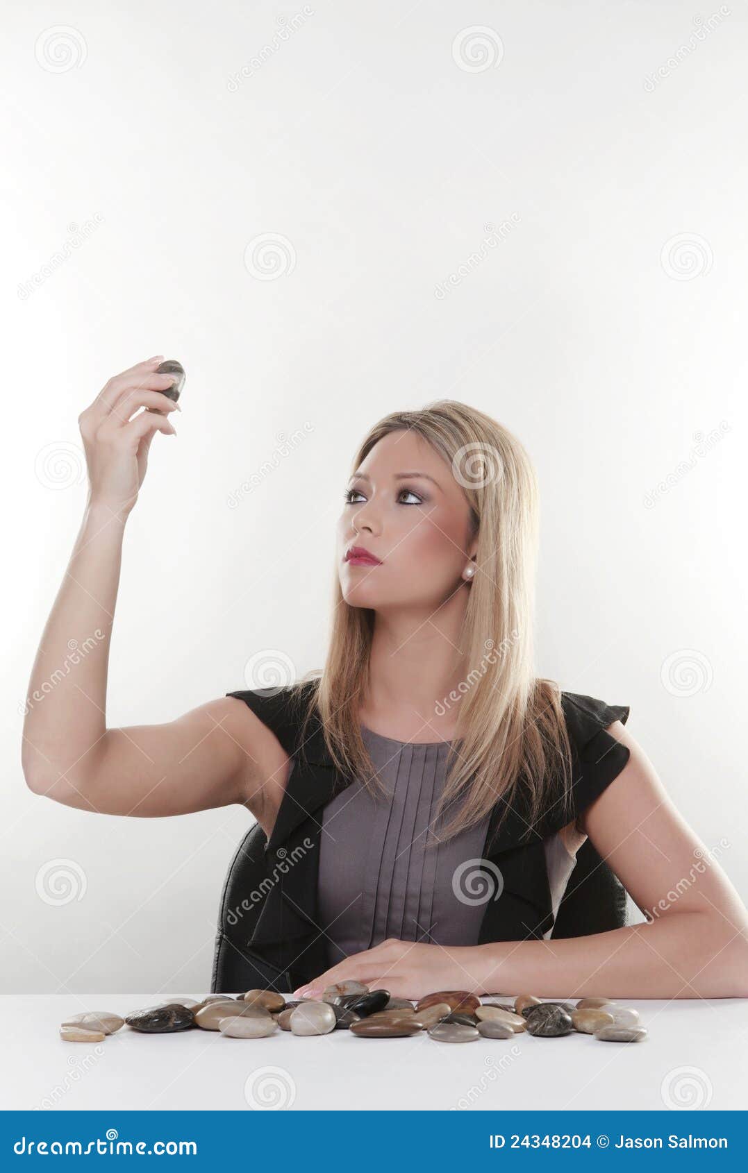 Leaving no stone unturned stock photo. Image of female - 24348204