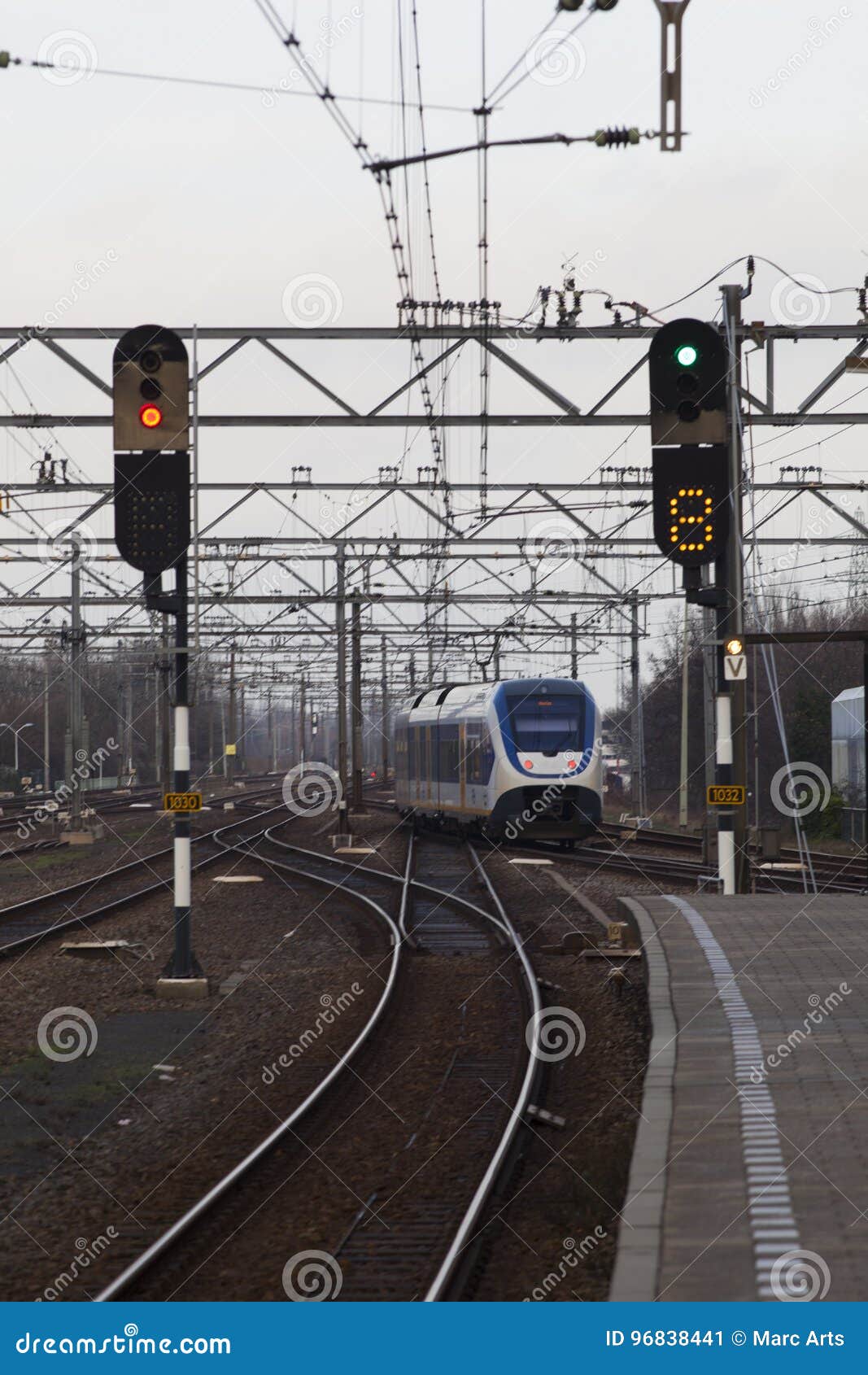 Leaving the platform stock image. Image of sign, electric - 96838441