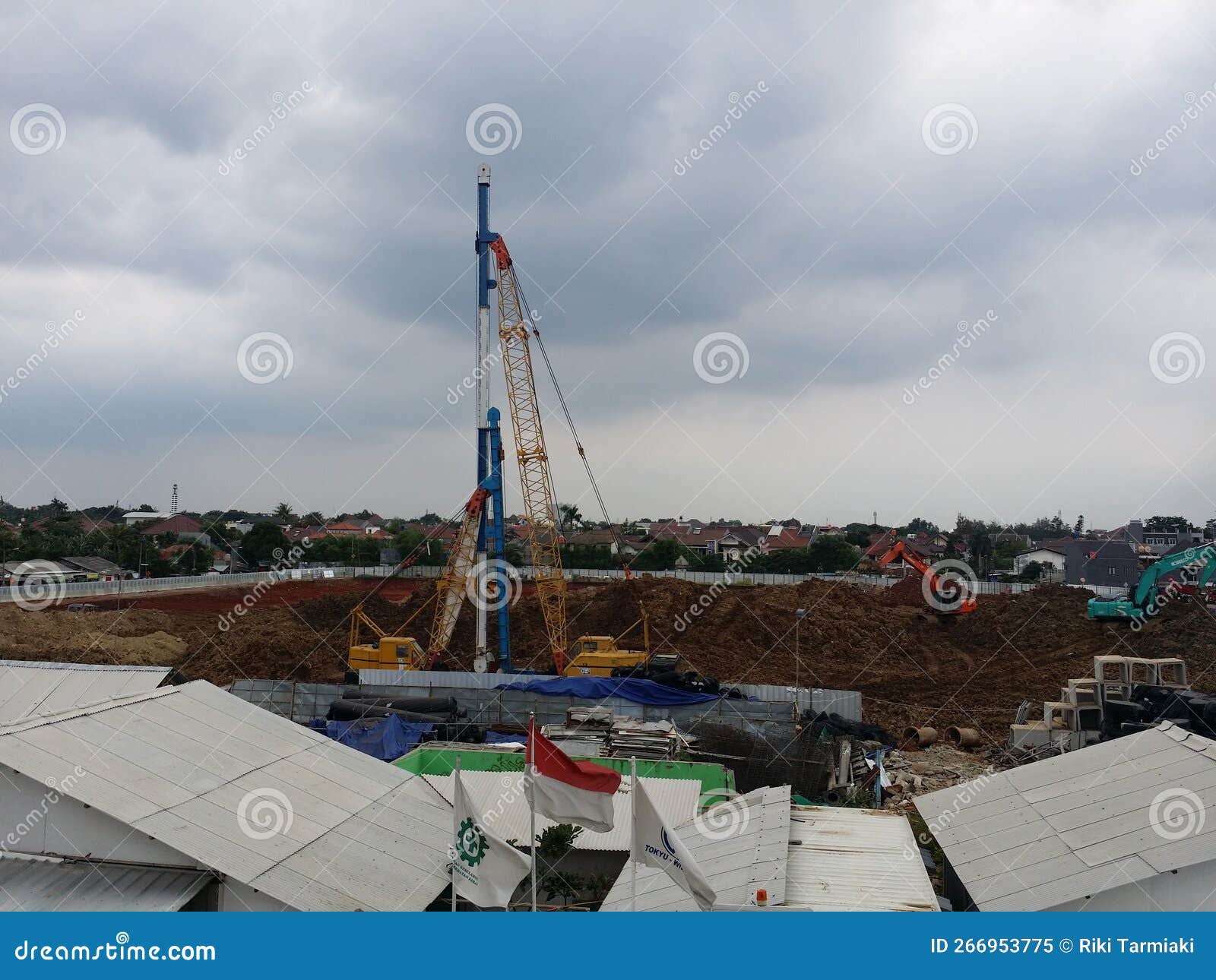 Lebak Bulus MRT Station Construction Process Editorial Image - Image of ...