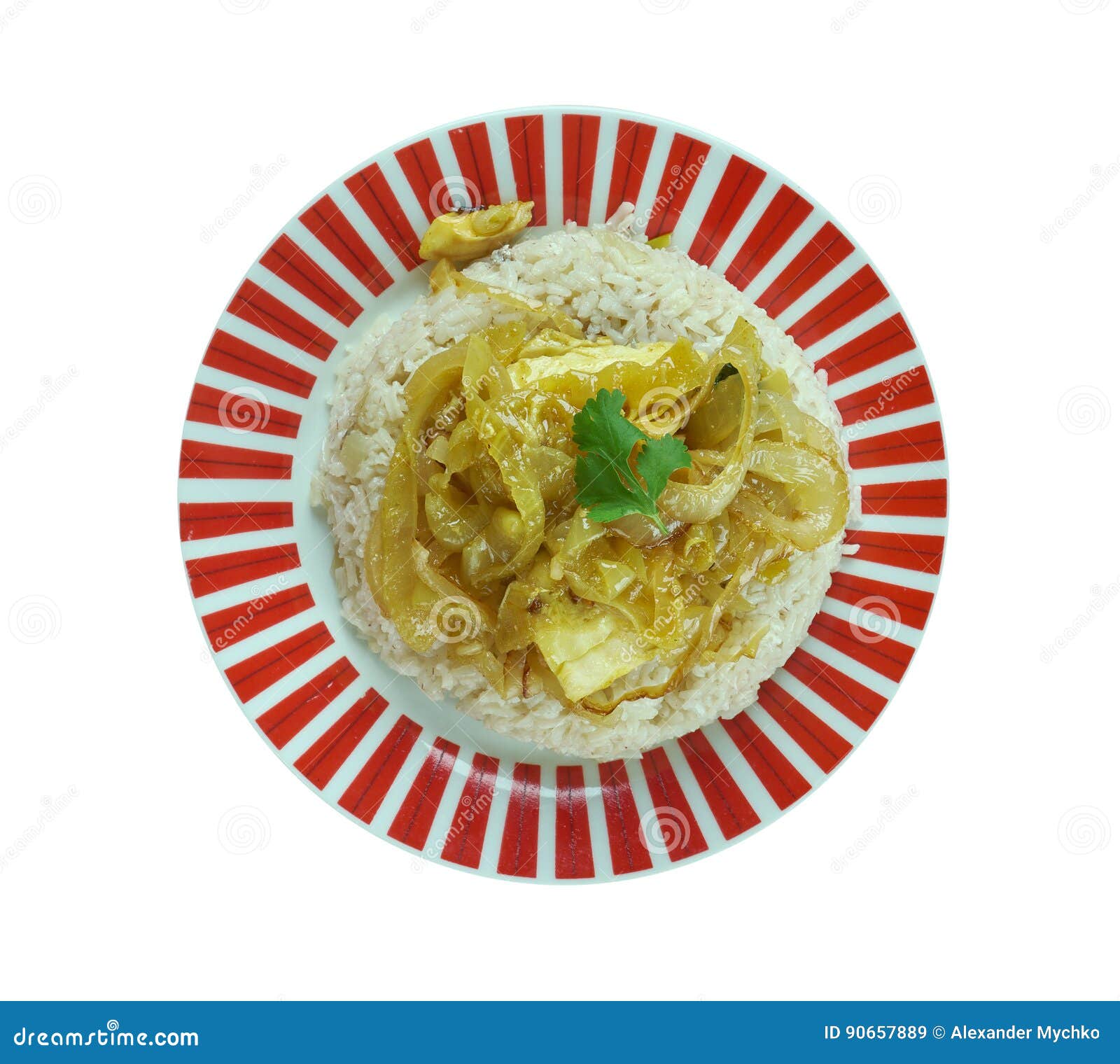 Lebanese Baked Fish with Rice Stock Image - Image of dish, lunch: 90657889