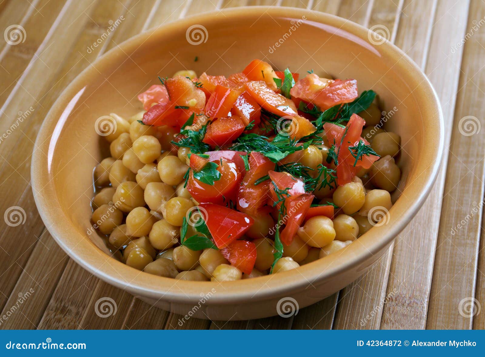 Lebanese Chickpea Balila stock photo. Image of maghreb - 42364872