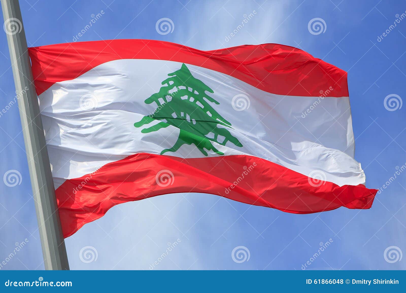 The Lebanese flag stock photo. Image of country, asia - 61866048