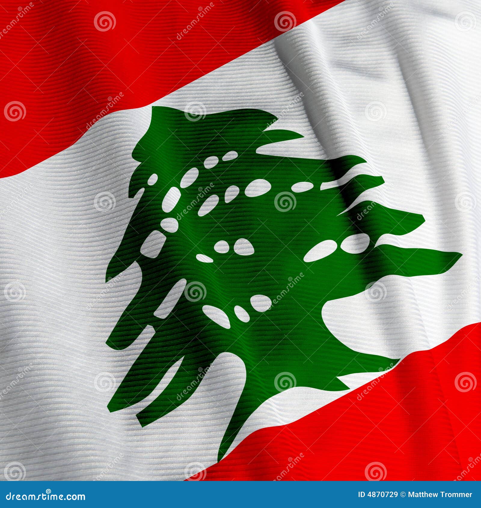 Lebanese Flag Closeup stock image. Image of white, asia - 4870729