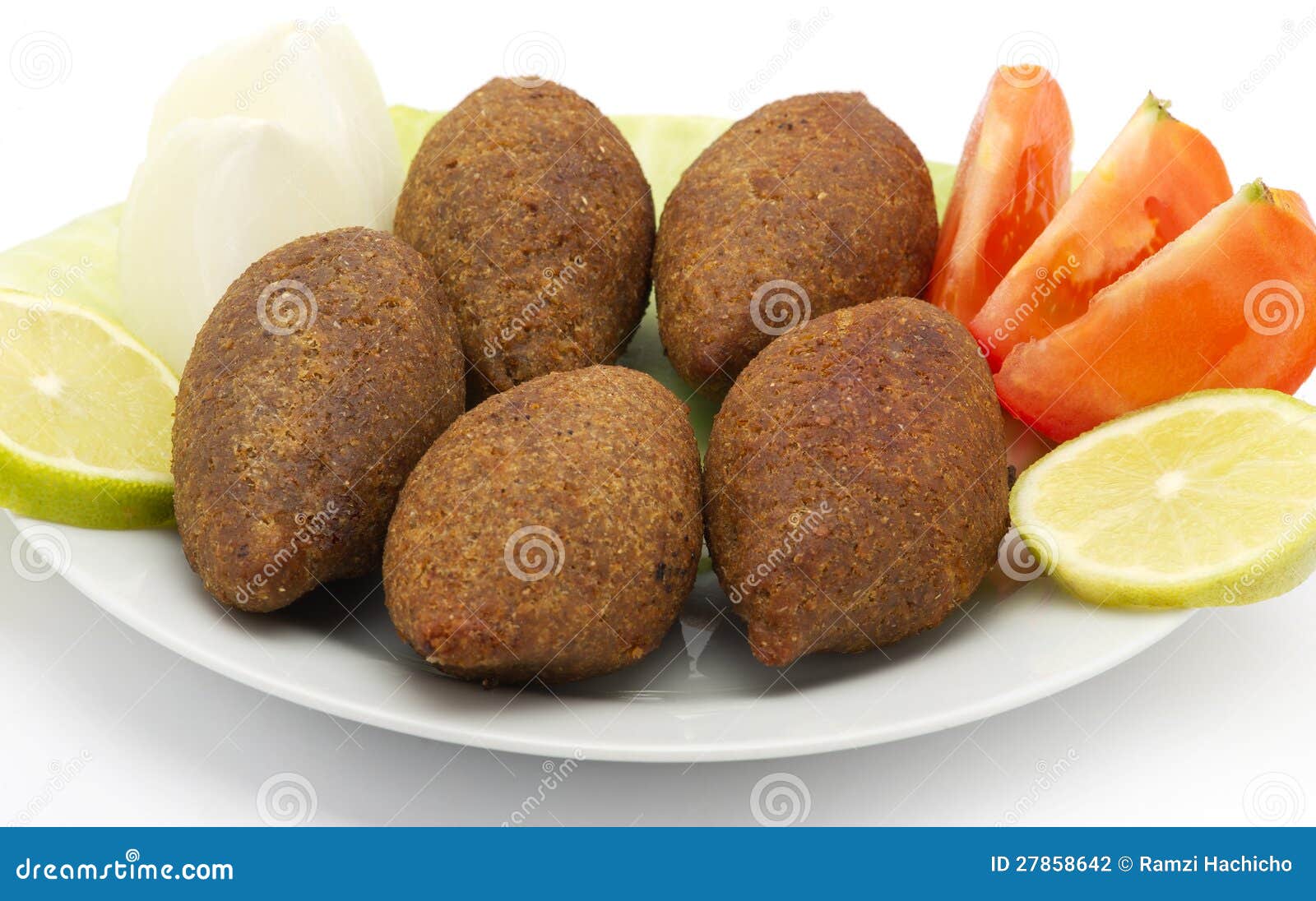 Lebanese Food of Fried Kibe Stock Photo - Image of beef, balls: 27858642