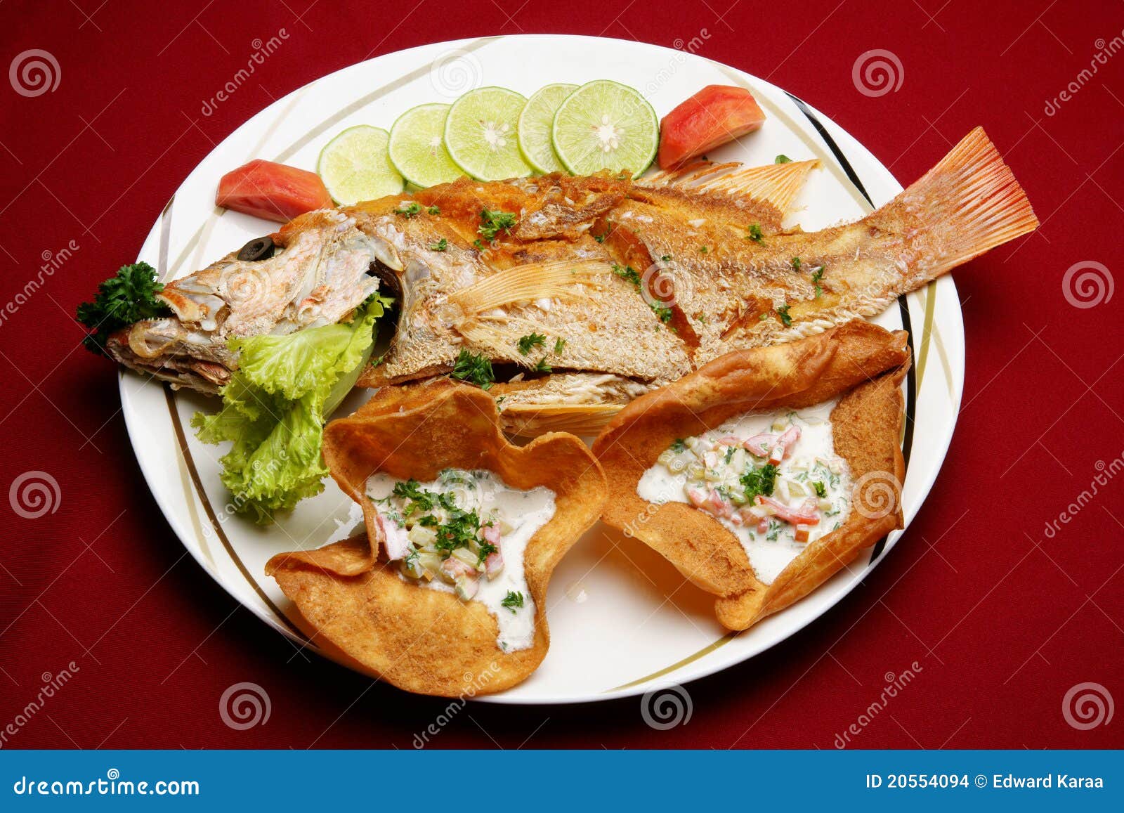 Lebanese Fried Fish stock photo. Image of fried, cuisine - 20554094