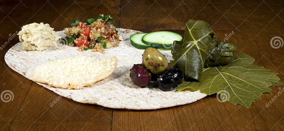 Lebanese Mezza stock image. Image of eastern, olive, traditional - 26528663