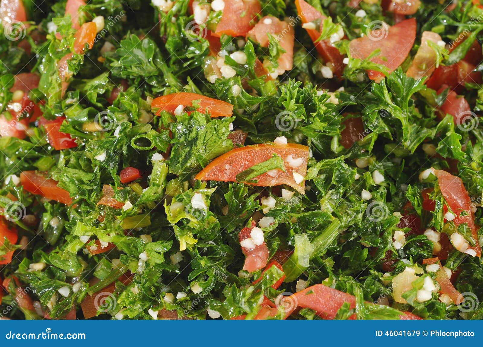 Lebanese Salad Fattoush. Healthy Vegetarian Food. Traditional Lebanon ...