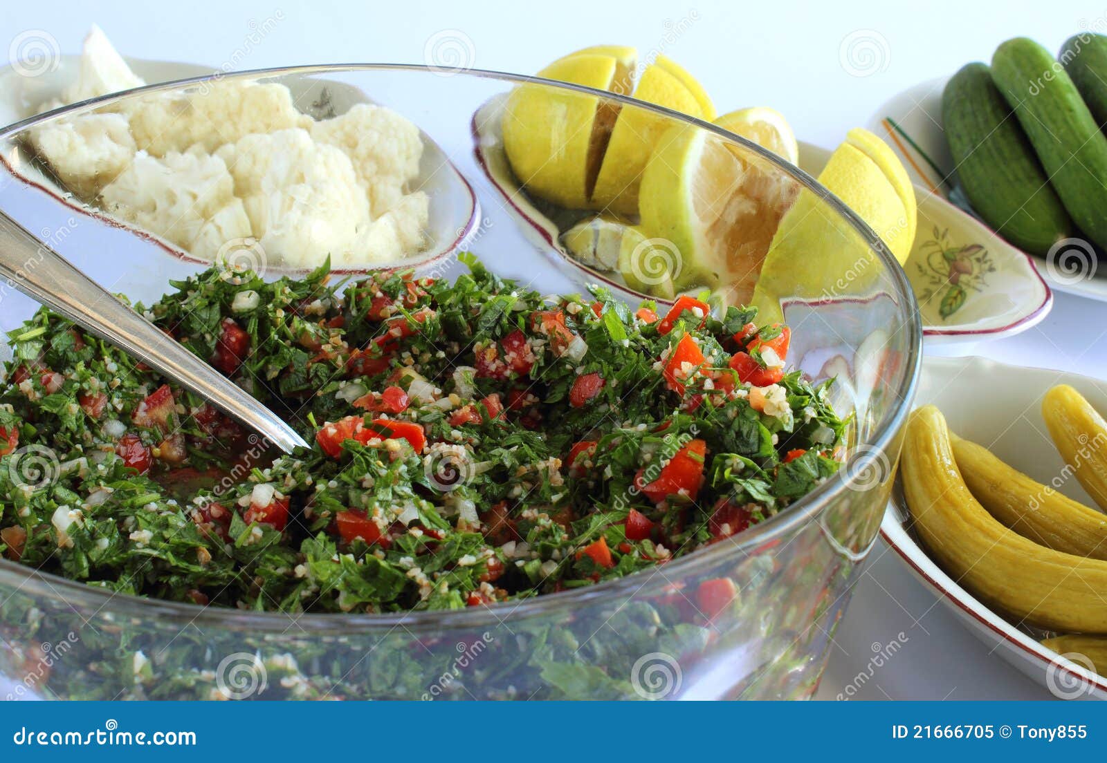 Lebanese Salad Fattoush. Healthy Vegetarian Food. Traditional Lebanon ...