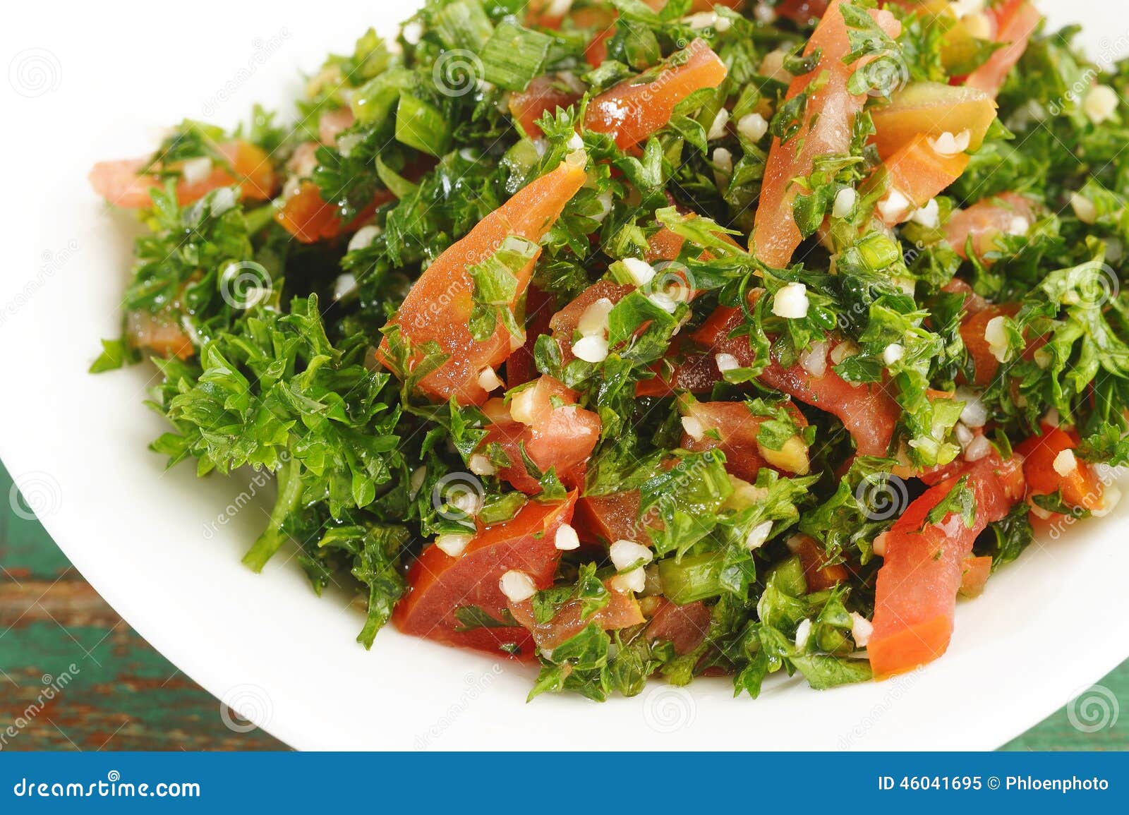 Lebanese Salad Fattoush. Healthy Vegetarian Food. Traditional Lebanon ...