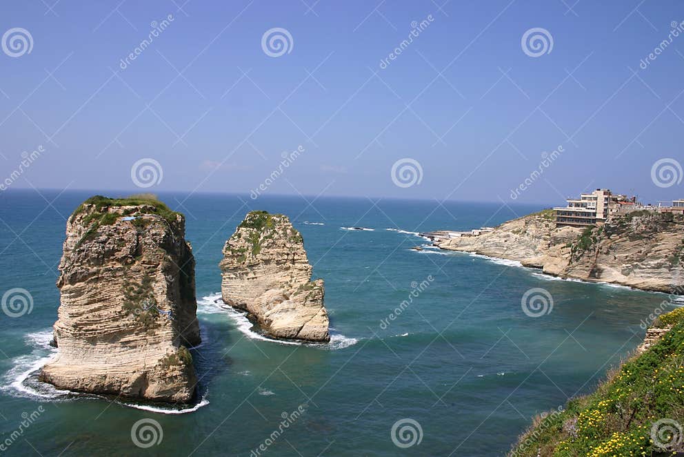 Lebanon stock photo. Image of lebanon, sand, houses, promenade - 703516