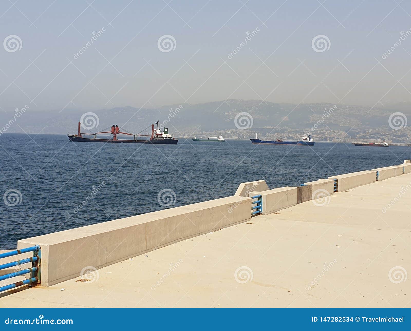 Lebanon Beirut Harbour Ships Stock Photo - Image of ships, harbour ...