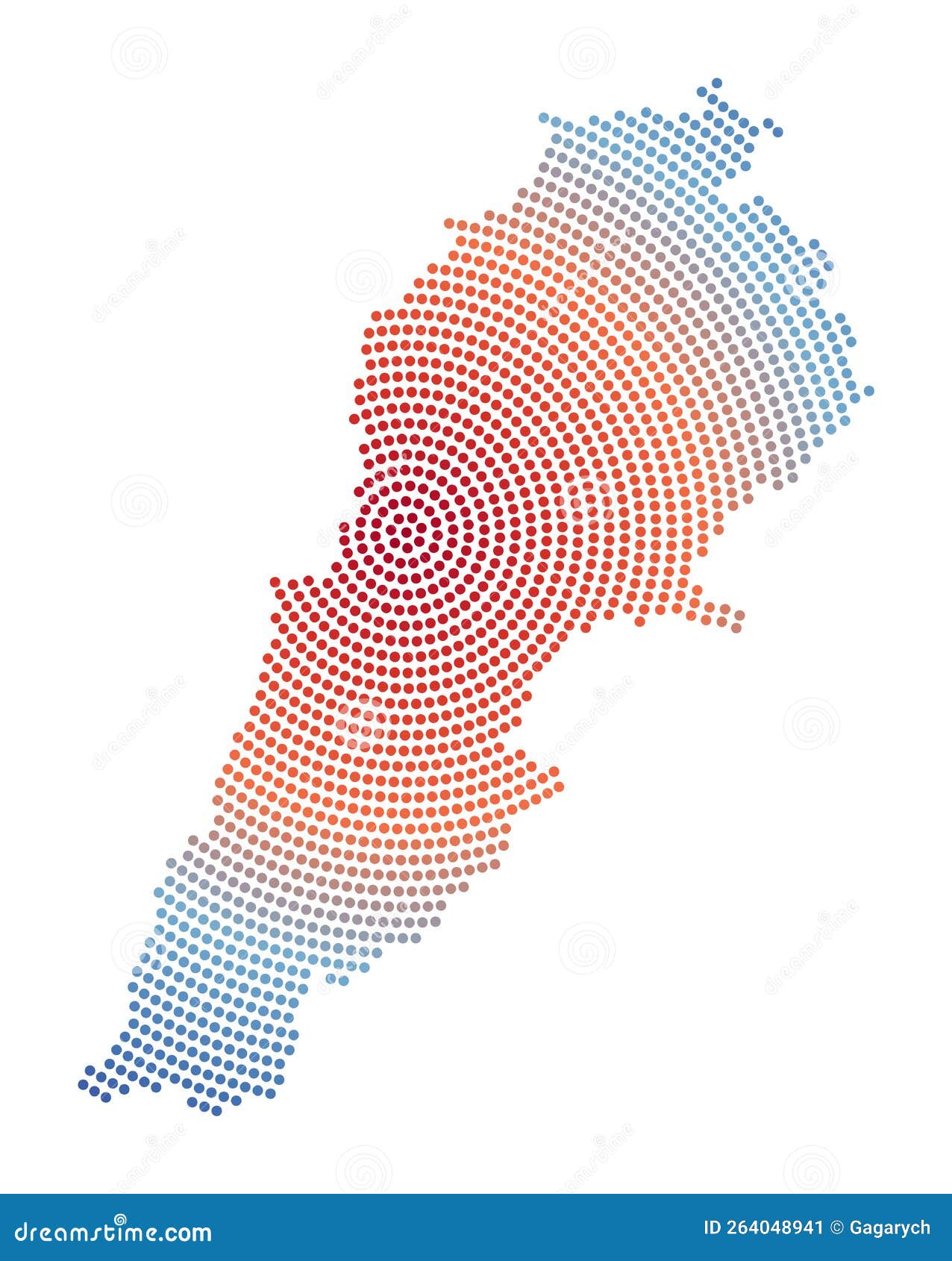 Lebanon dotted map. stock vector. Illustration of digital - 264048941