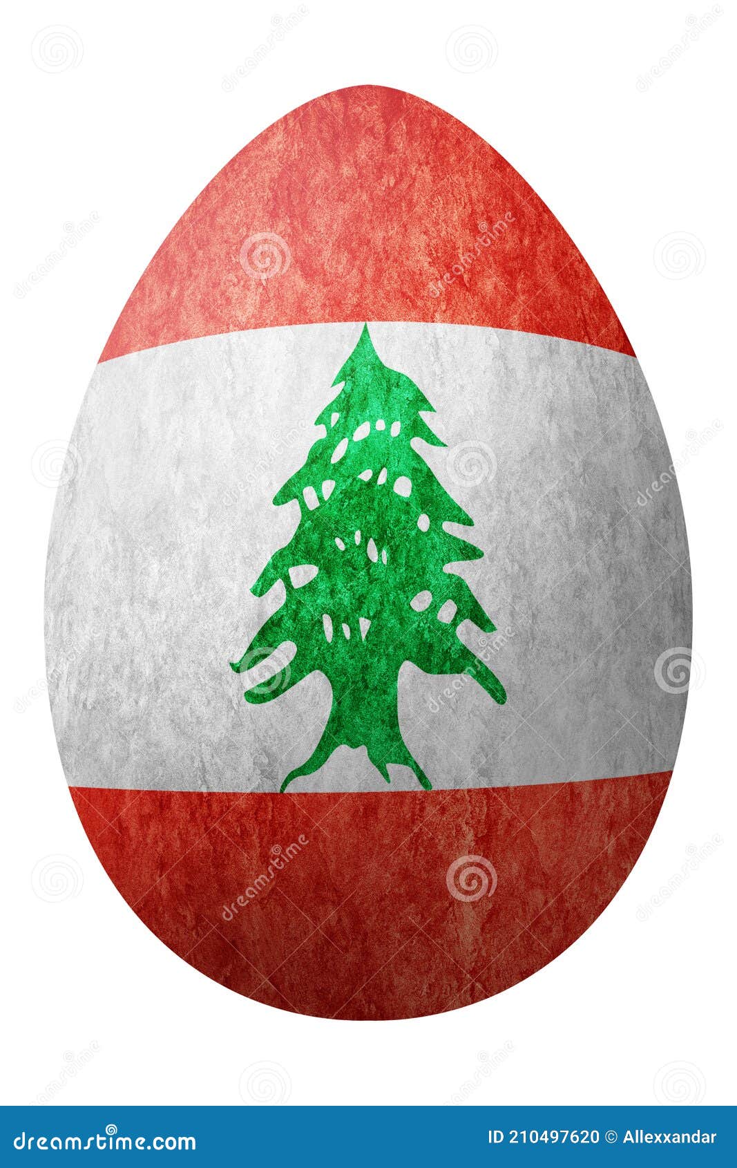 Lebanon Easter Egg, National Flag Egg Stock Illustration - Illustration ...
