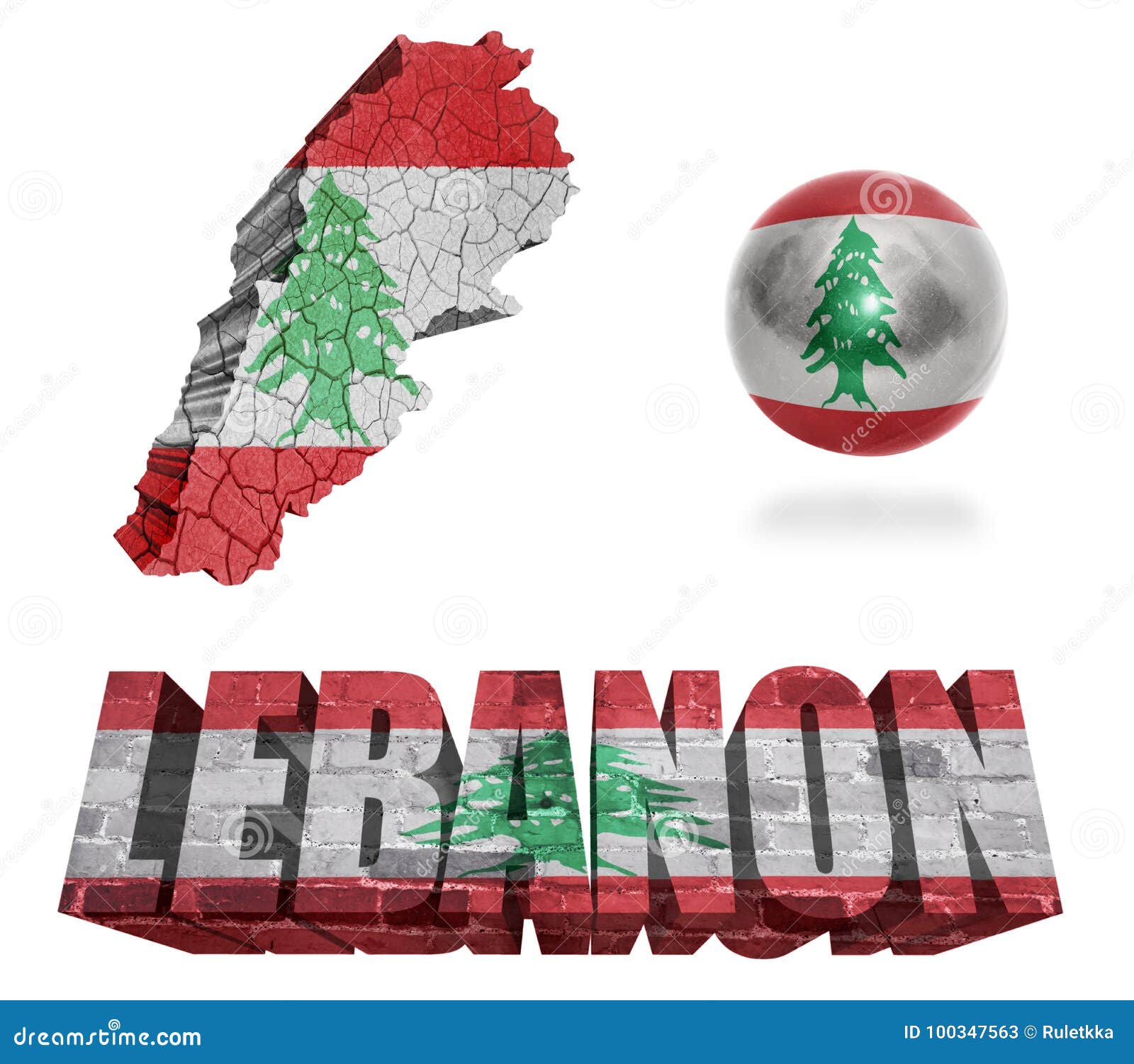 Lebanon Symbols stock illustration. Illustration of lebanese - 100347563