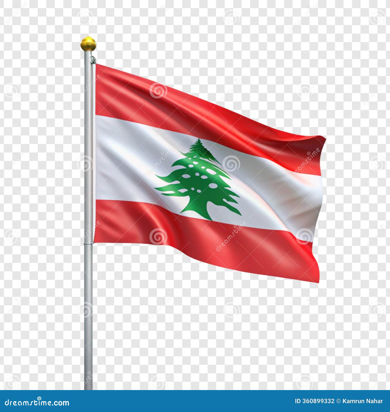 Lebanon Flag Transparent Background Stock Illustration - Illustration ...