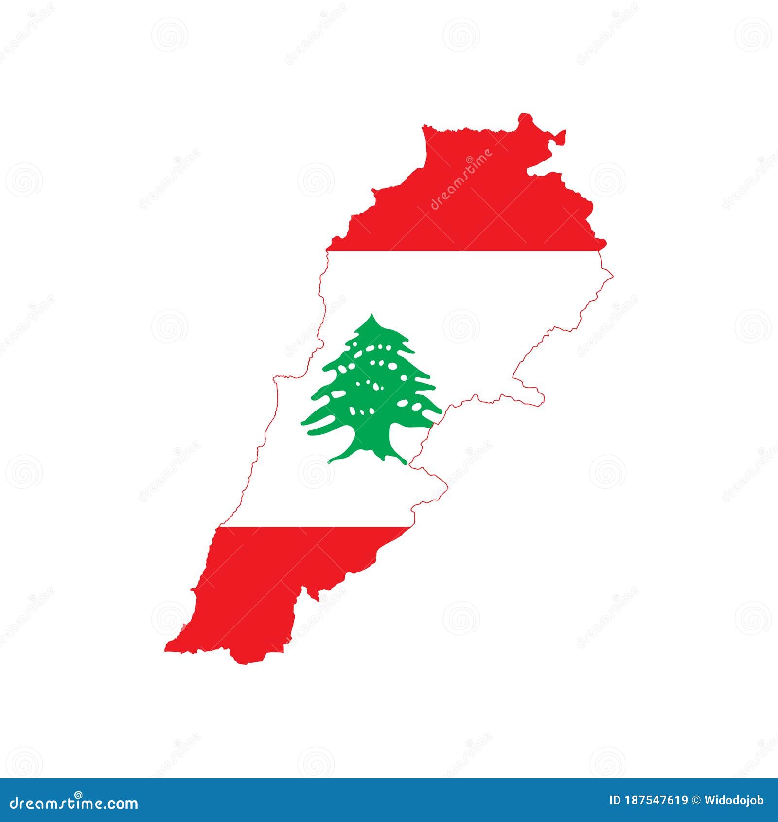 Lebanon map flag stock vector. Illustration of land - 187547619