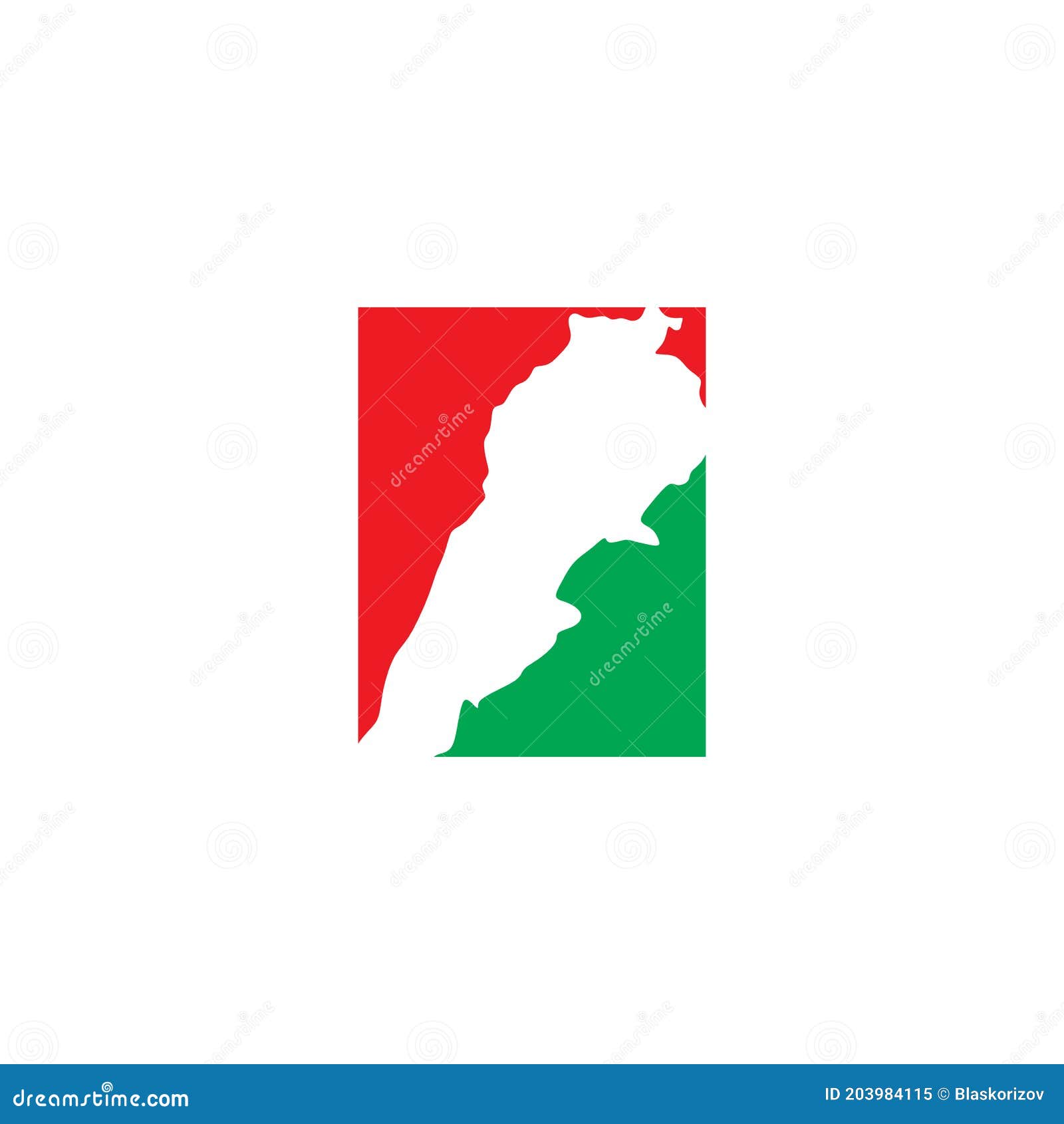 Lebanon Map Logo Icon Vector Symbol Element Stock Vector - Illustration ...