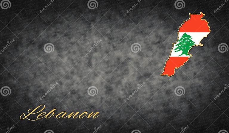 Lebanon Symbols, Map of Lebanon Stock Image - Image of culture ...