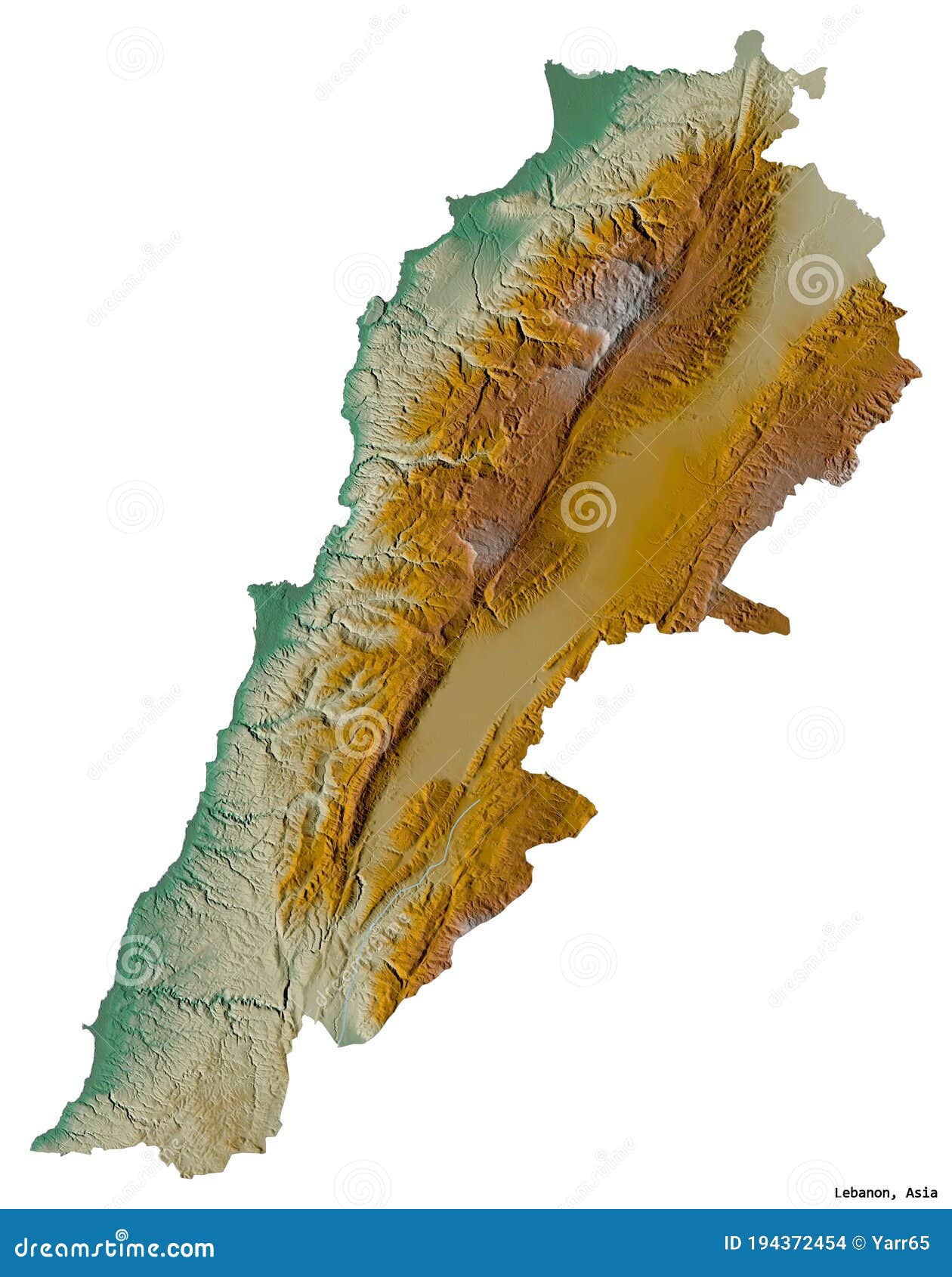 Lebanon on white. Relief stock illustration. Illustration of rendering ...