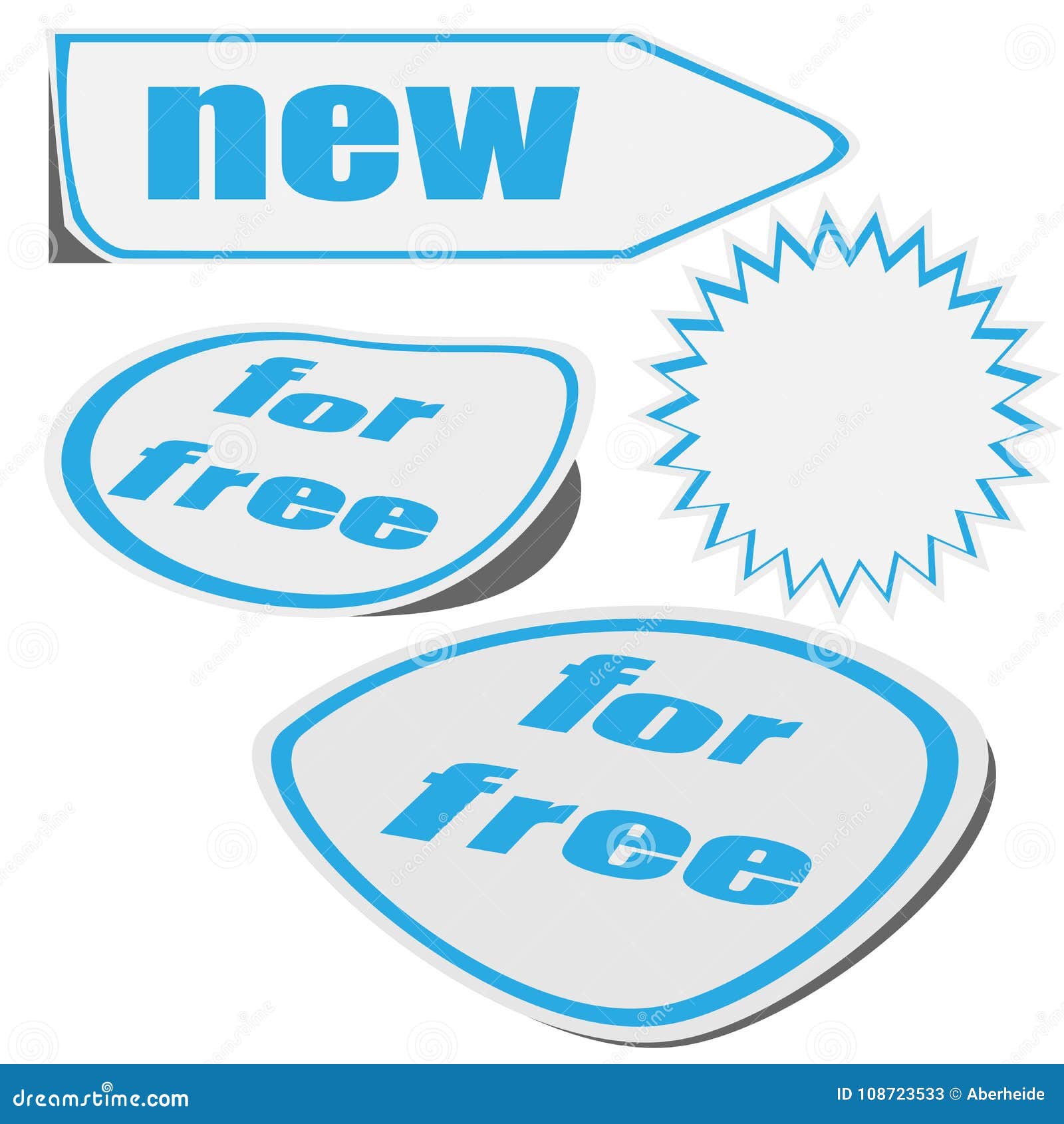 Lebel set in blue stock vector. Illustration of tags - 108723533