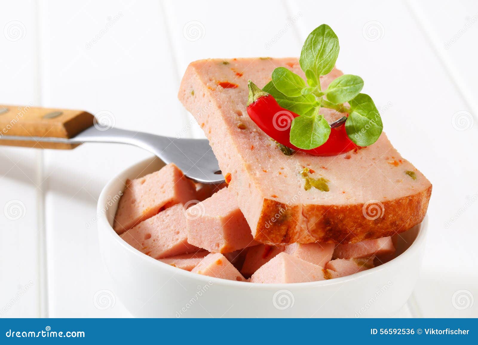 Leberkase - Duits Stijlgehaktbrood Stock Foto - Image of niemand ...