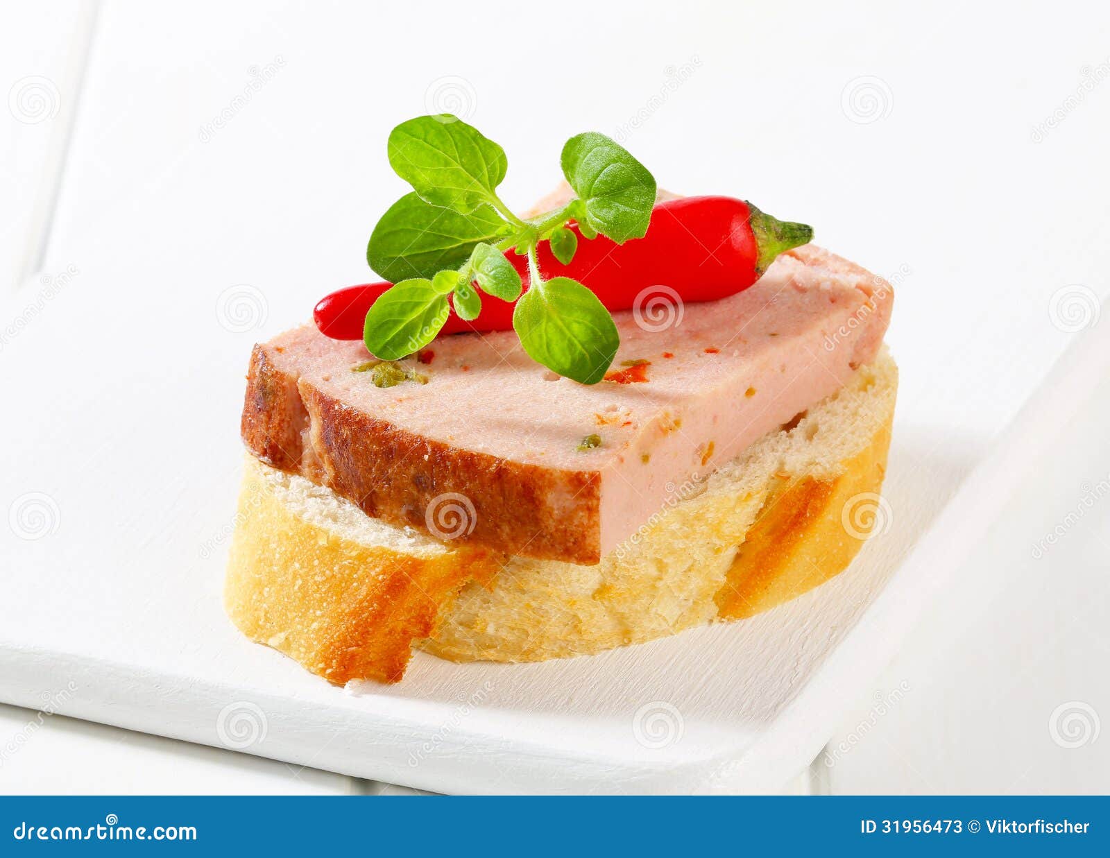 Leberkase sandwich stock image. Image of faced, bread - 31956473