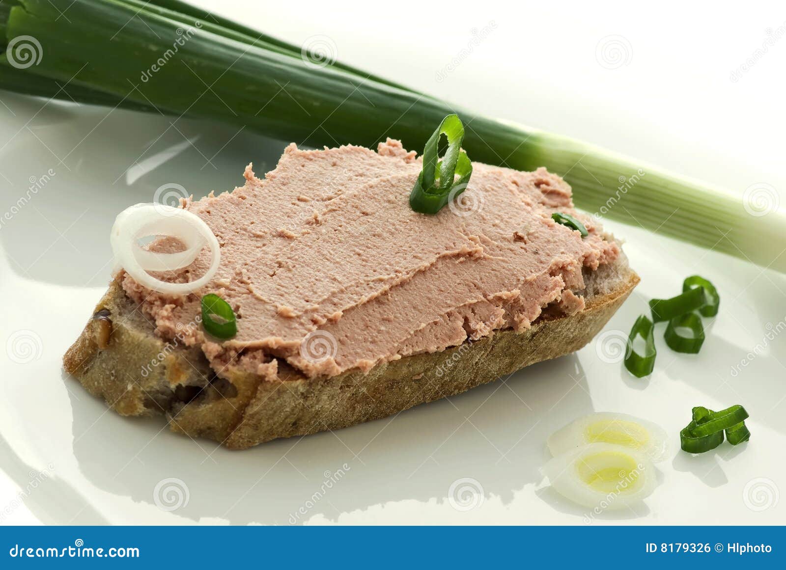 Leberwurstbrot stockfoto. Bild von gebäck, leber, abendessen - 8179326
