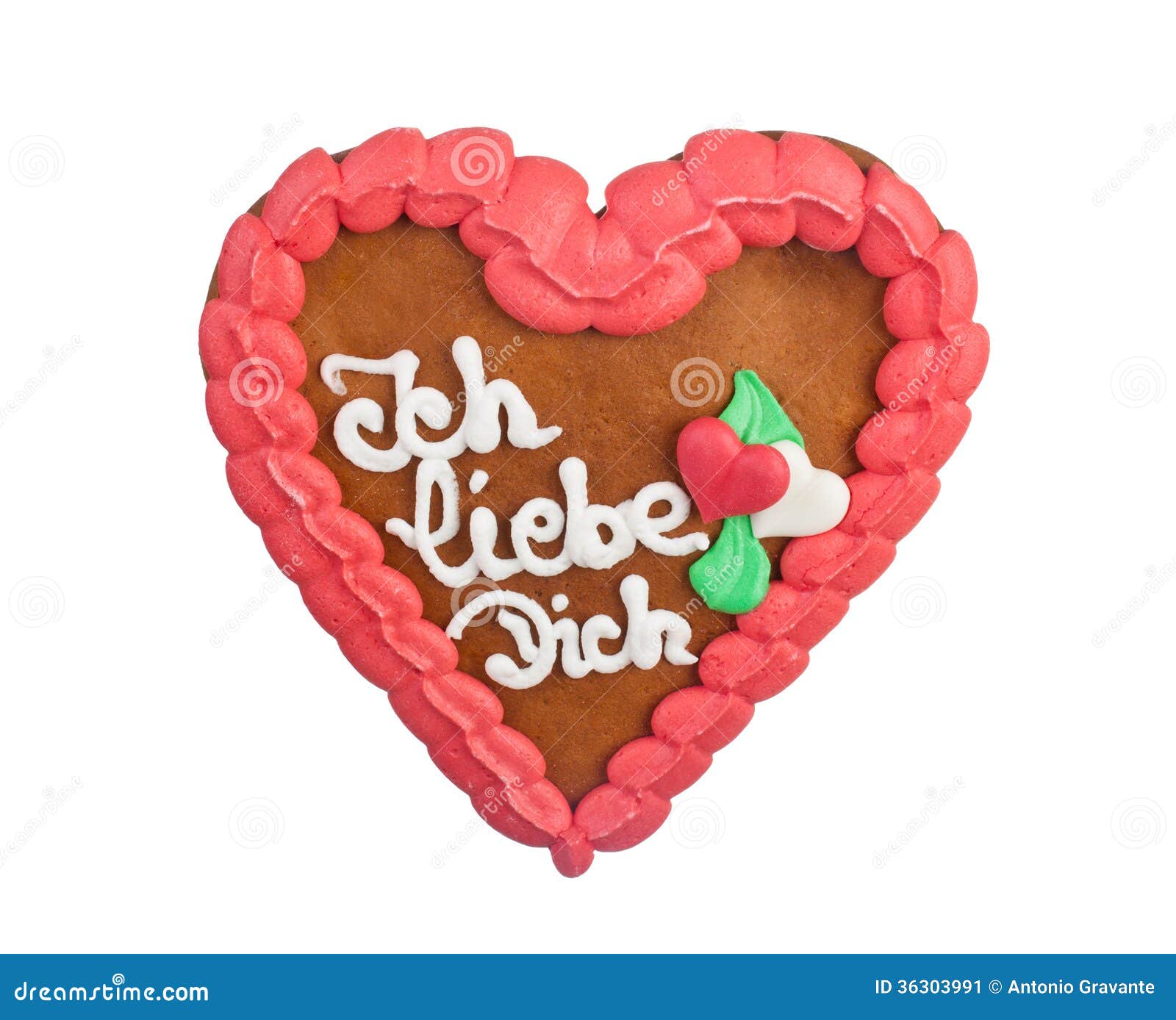 Lebkuchenherzen Gingerbread Heart Cookie Stock Image - Image of baked ...