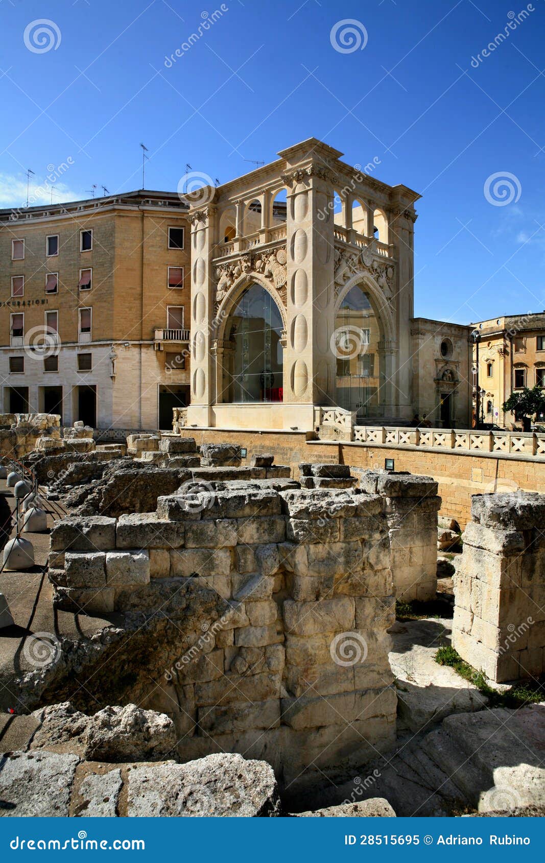 Lecce stock image. Image of ruins, marble, italy, archaeology - 28515695