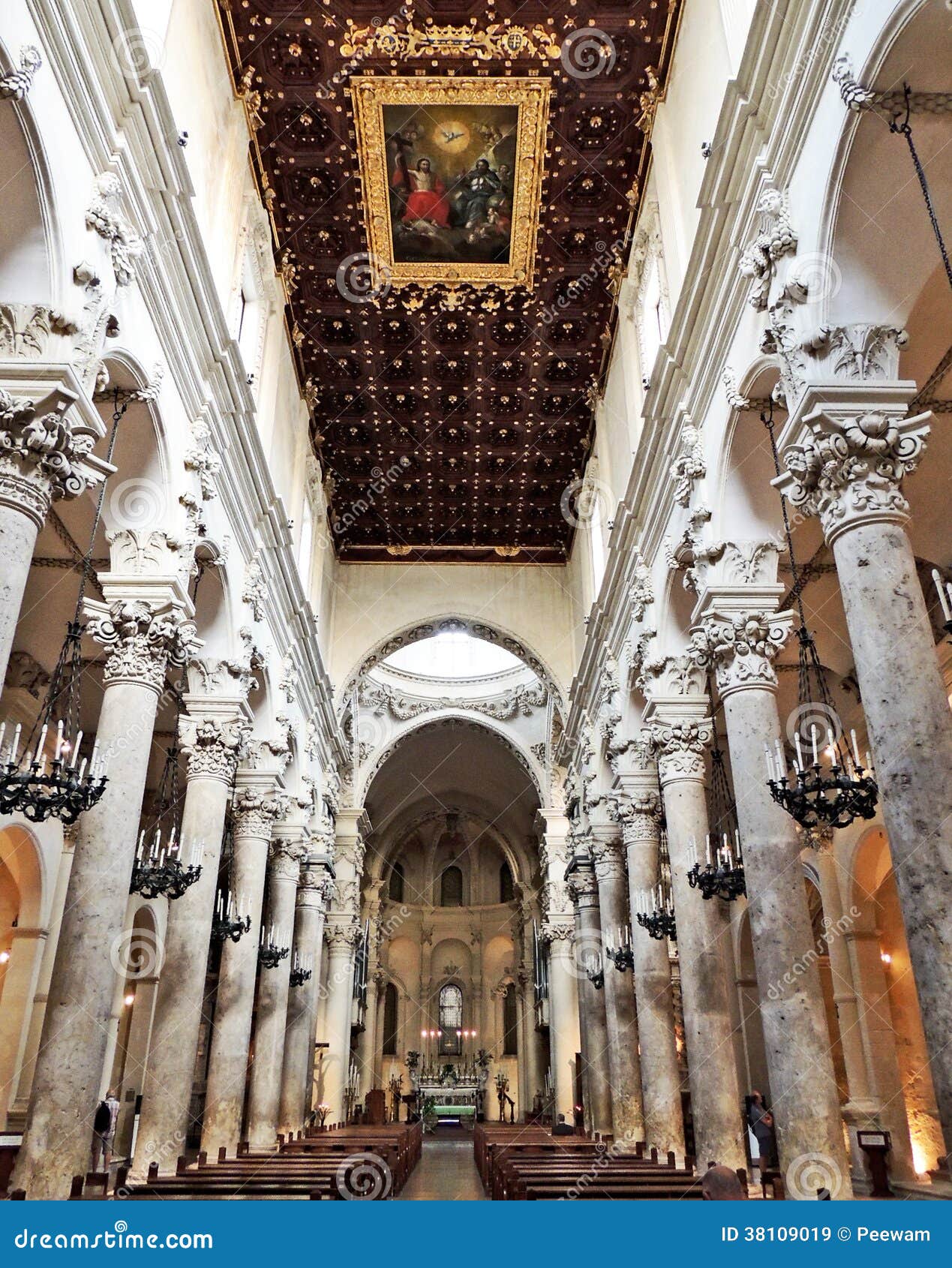 Interior of Lecce Cathedral, Puglia, Italy Stock Image - Image of ...