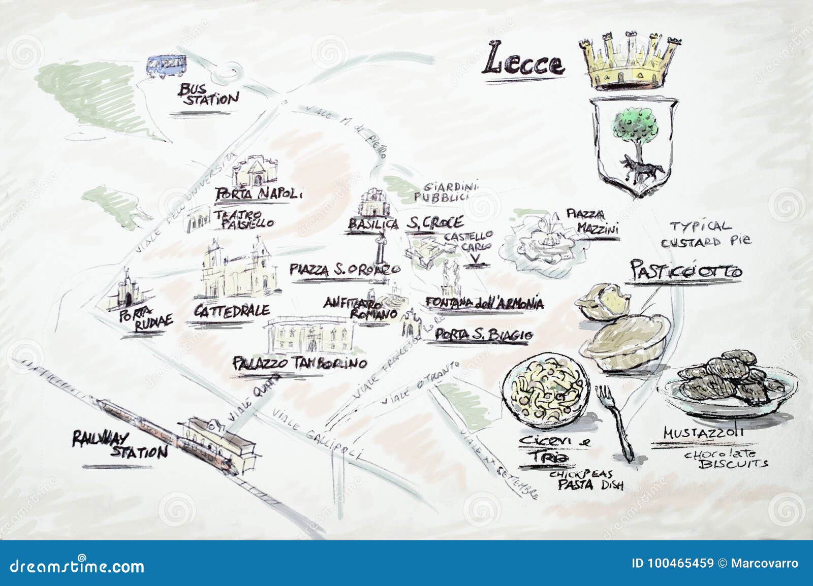 Oronzo Persano Lecce Italy Map