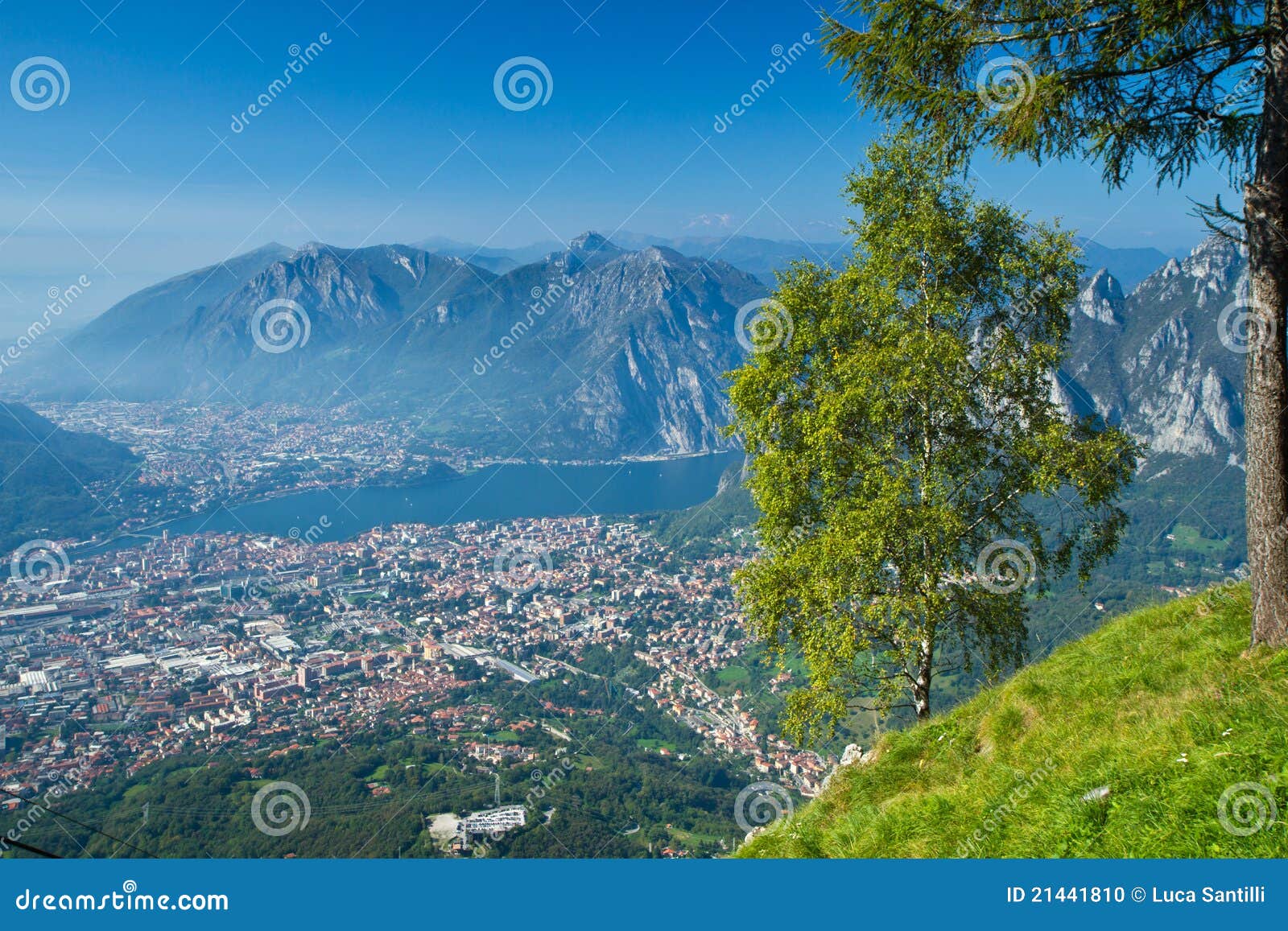 Lecco stock photo. Image of lake, mountains, italy, hike - 21441810