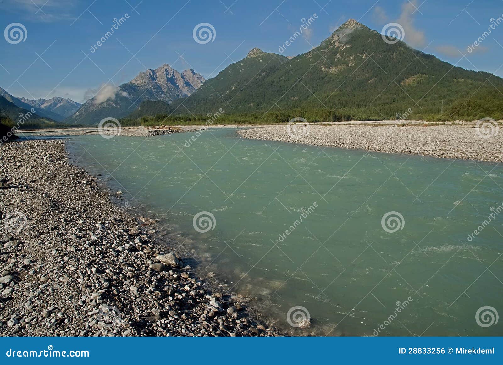 Lechtal , Austria stock photo. Image of lech, clouds - 28833256