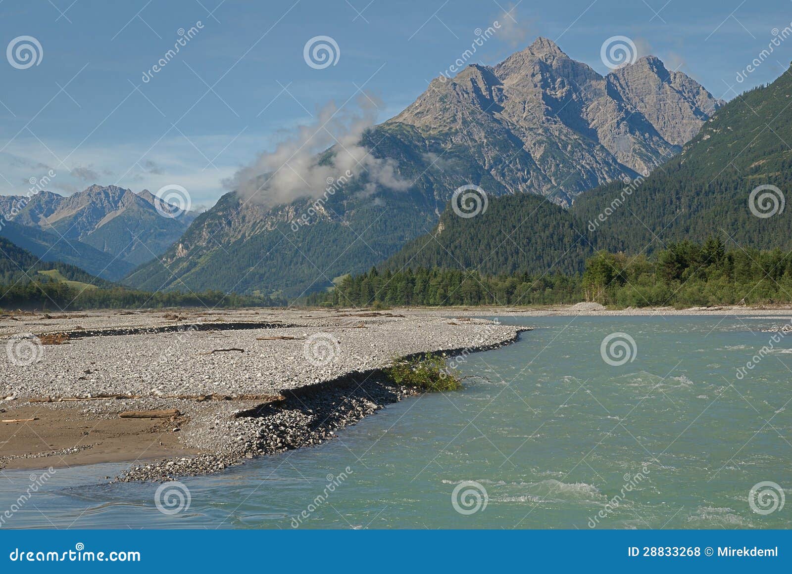 Lechtal , Austria stock photo. Image of rock, valley - 28833268