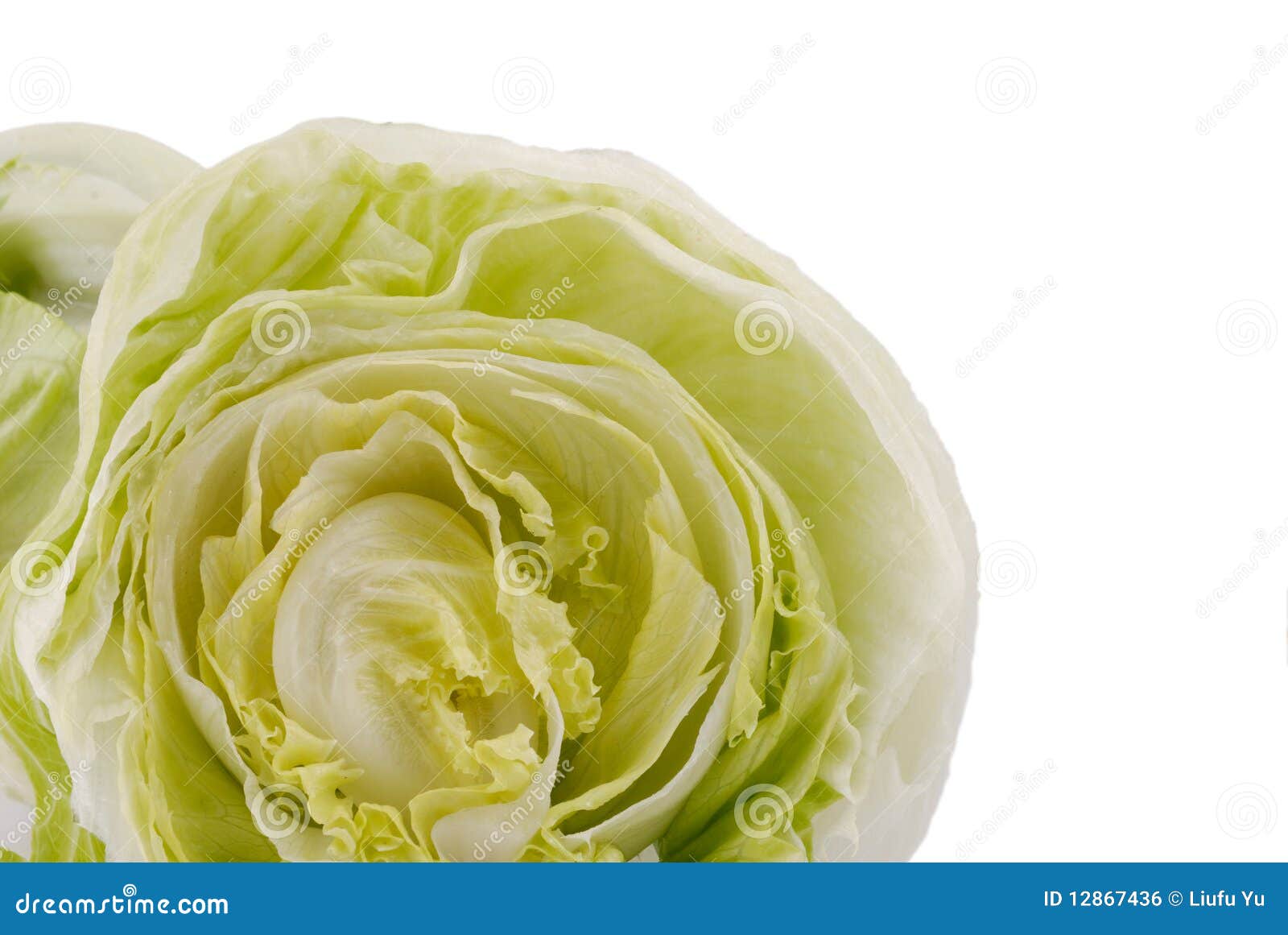 Lechuga de col foto de archivo. Imagen de frescura, aislado - 12867436