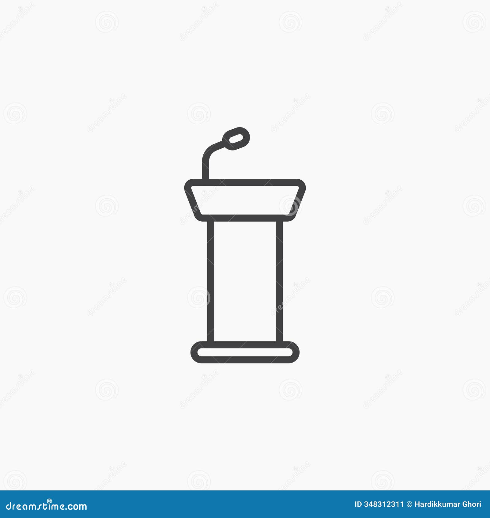 Lectern Icon Vector | CartoonDealer.com #348312311