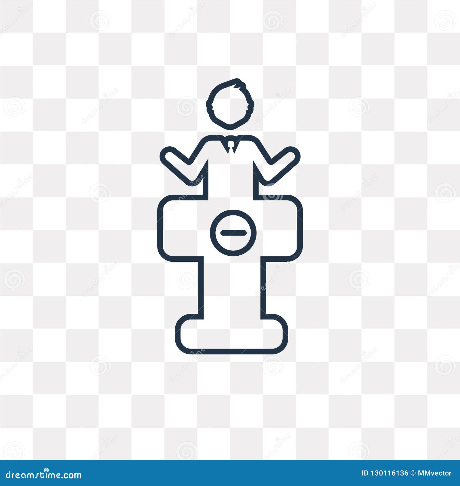 Lectern Vector Icon Isolated On Transparent Background, Linear L ...