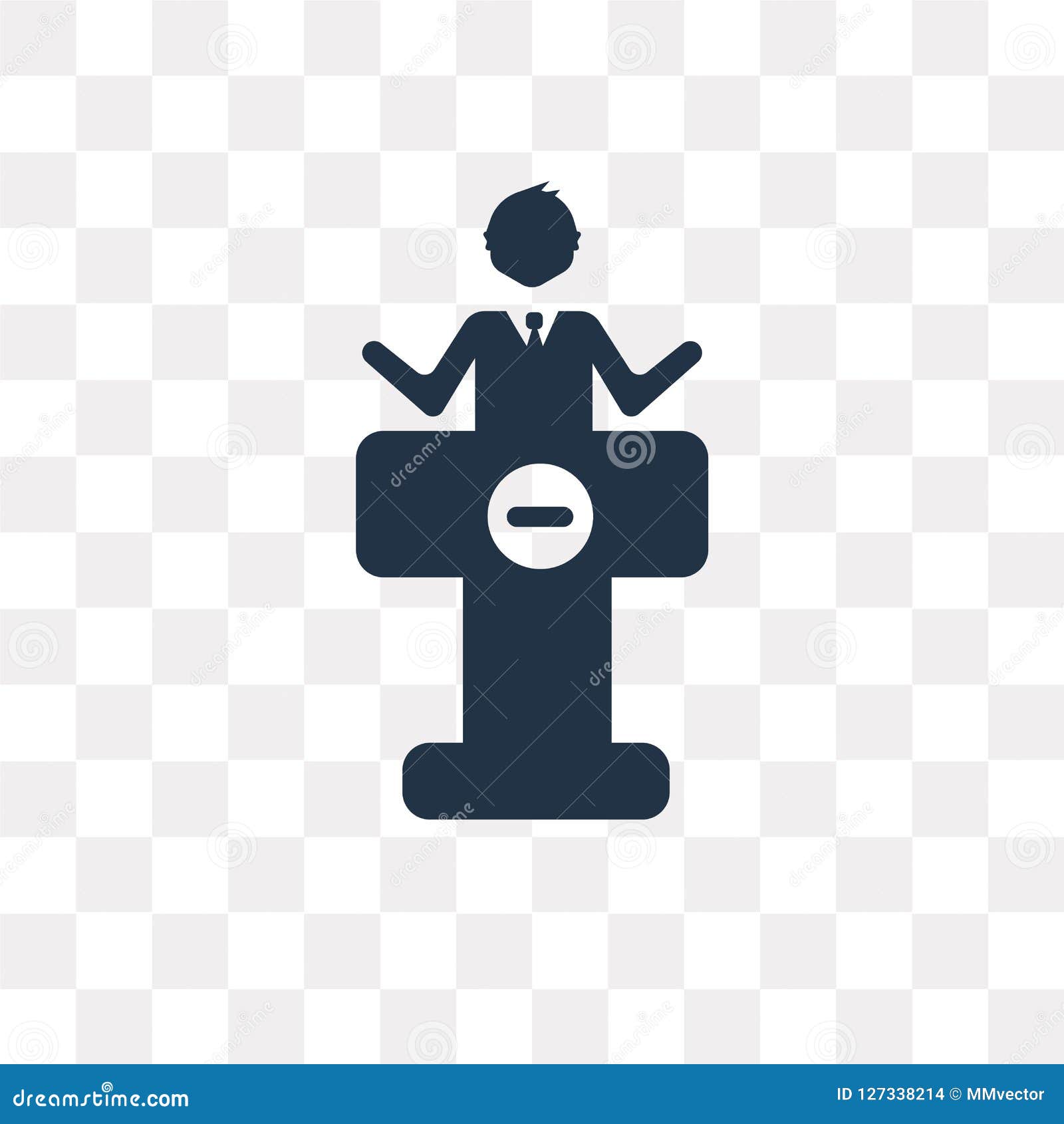 Lectern Vector Icon Isolated On Transparent Background, Lectern ...
