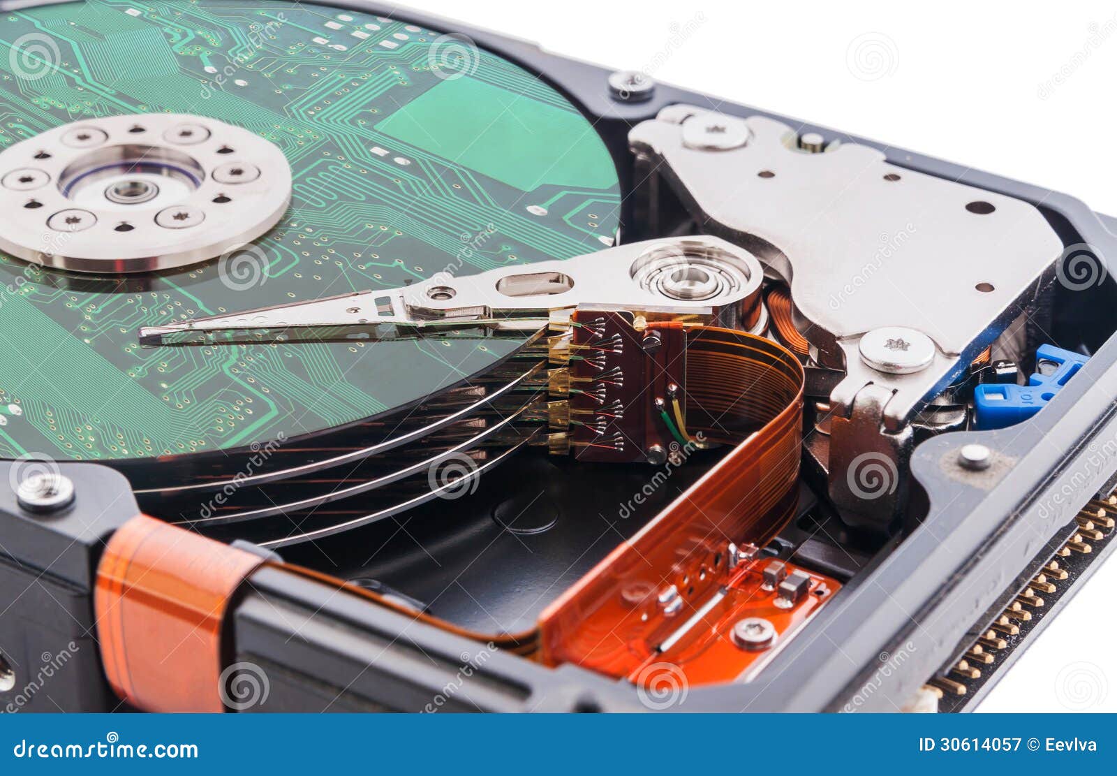 Lecteur de disque dur. image stock. Image du micro, numérique - 30614057