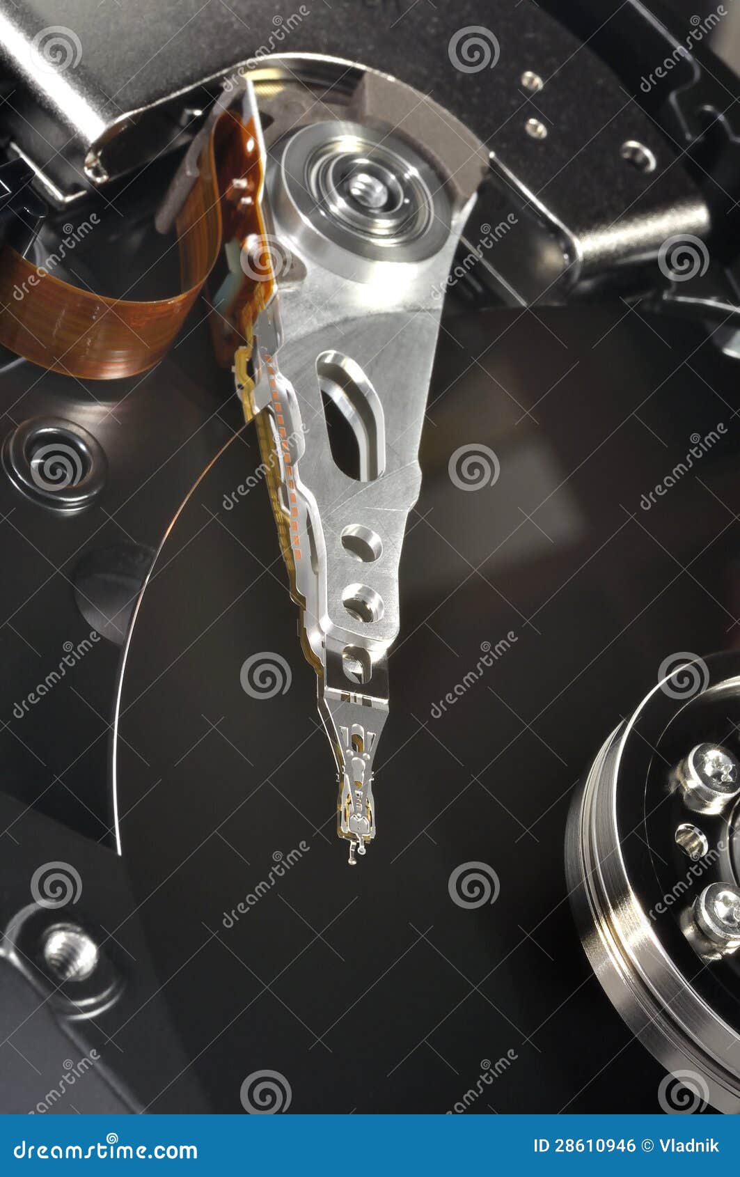 Lecteur De Disque Dur Ouvert Photo stock - Image du électronique ...