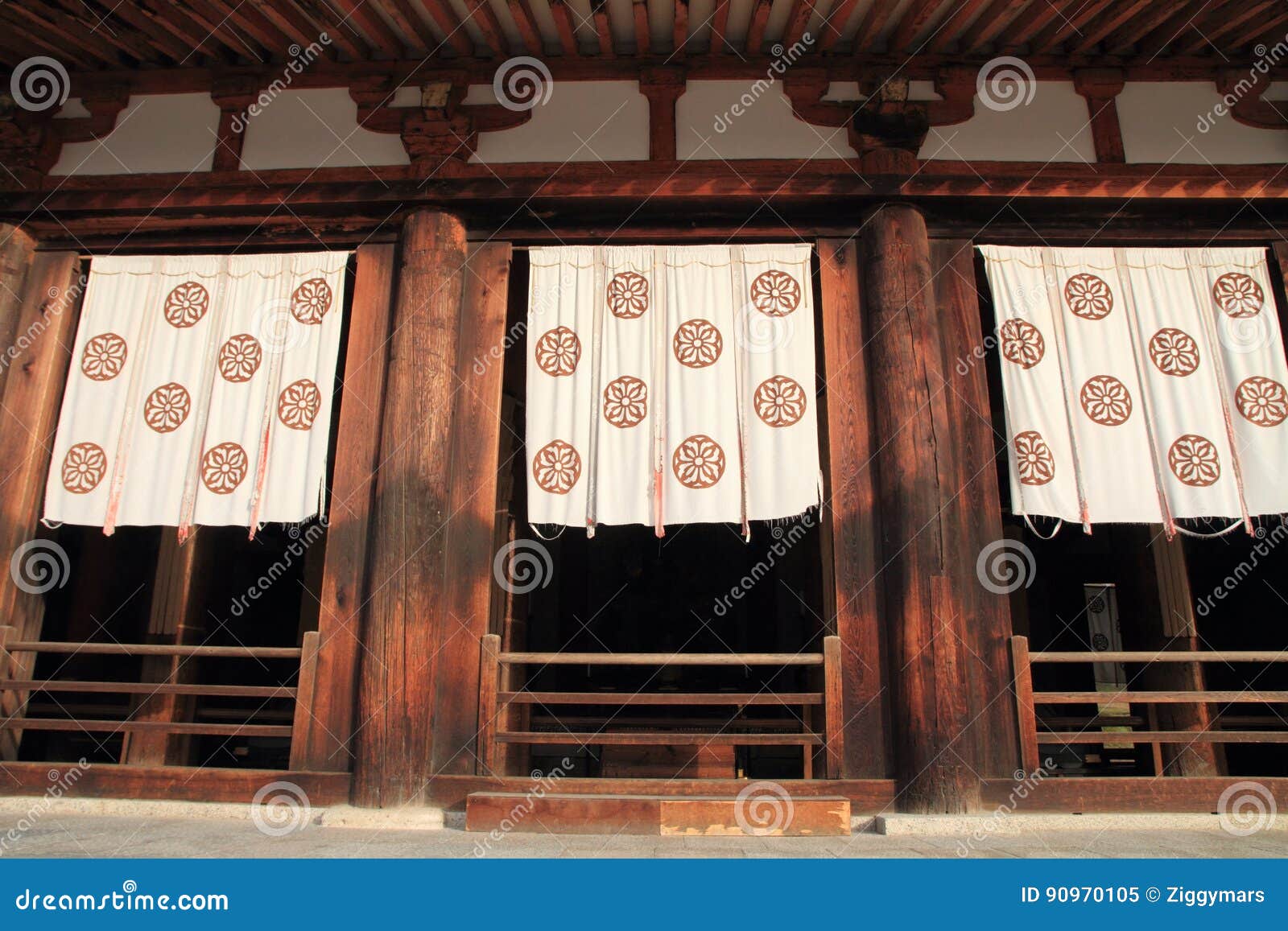 Lecture Hall of Horyu Ji in Nara Stock Image - Image of precinct ...