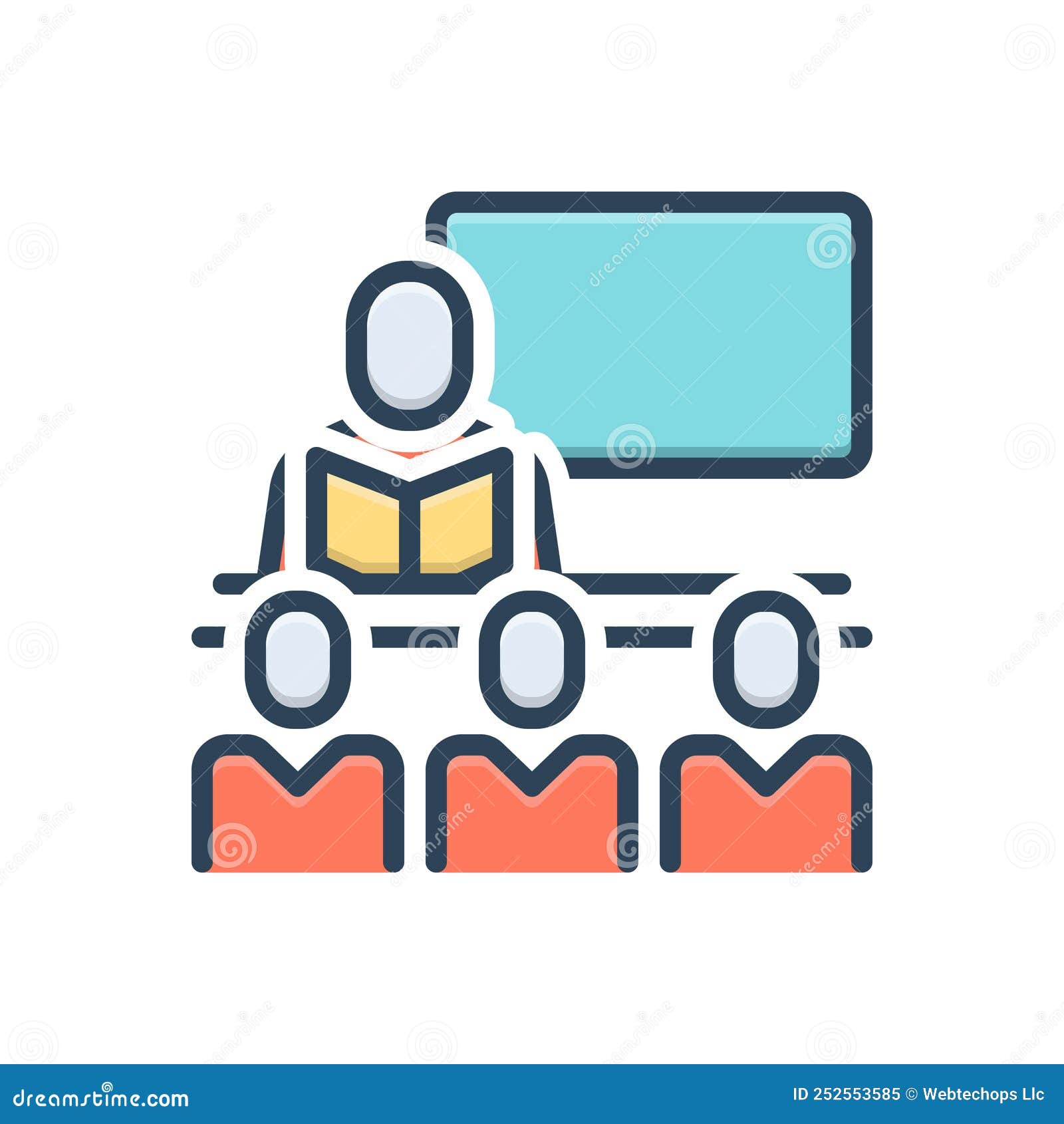 Color Illustration Icon for Lecture, Allocution and Lectureship Stock ...